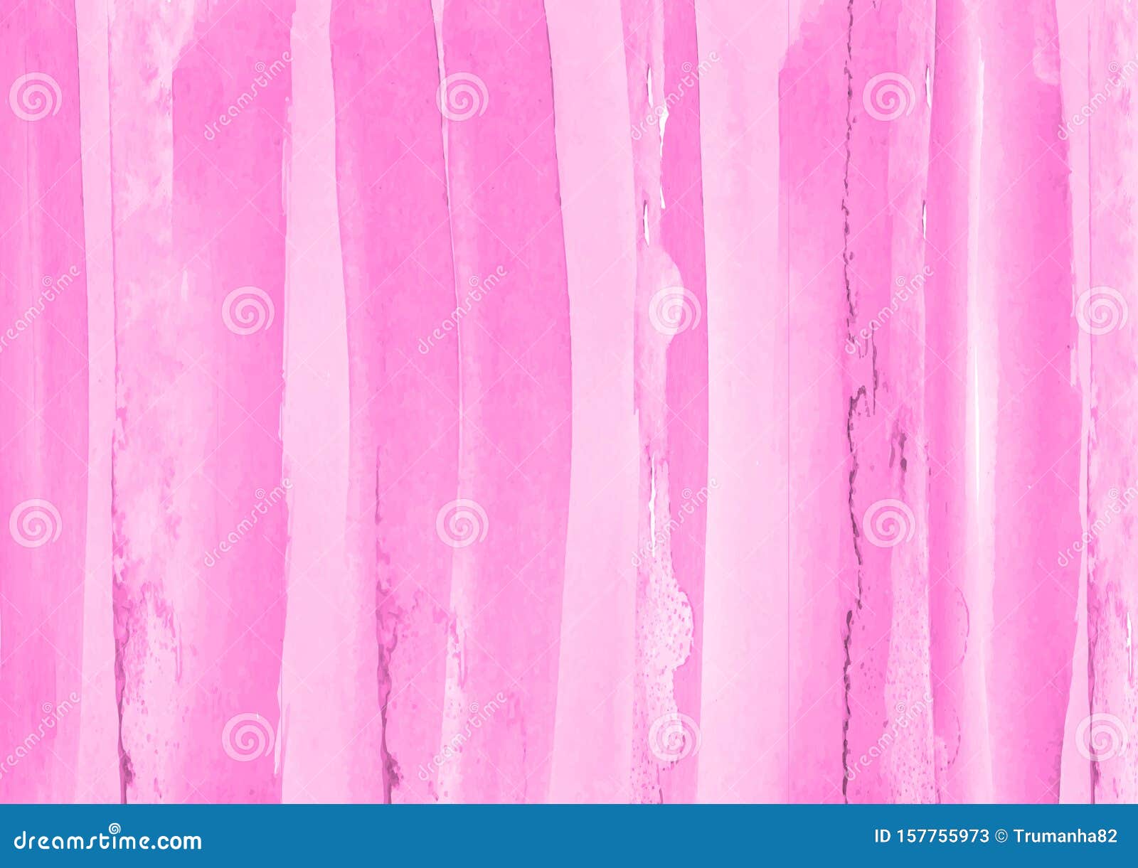 Vertical Pink Watercolor Stripes Pattern Background Stock Vector ...