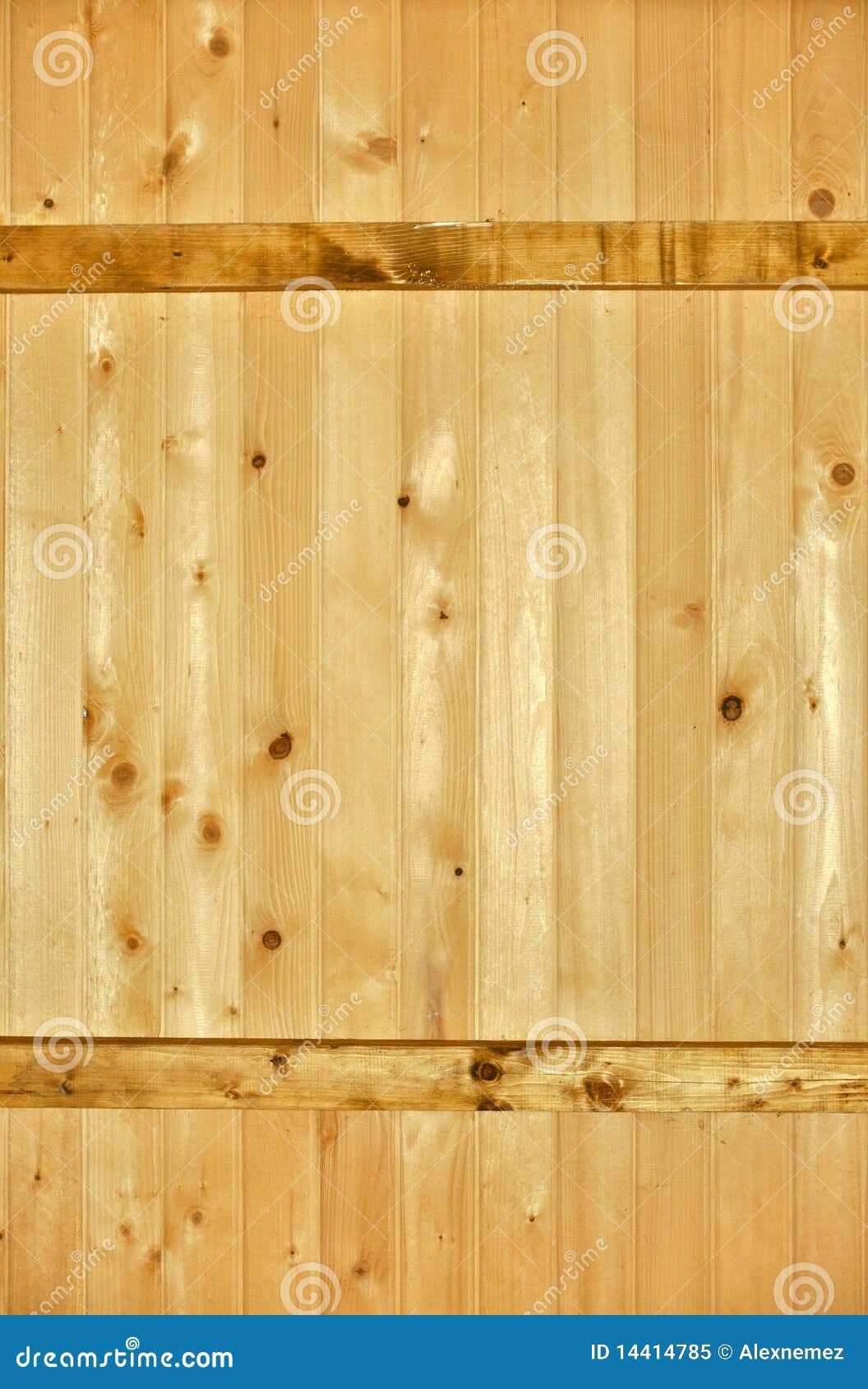 Vertical Planks with Two Horizontal Stock Image - Image of knotted ...