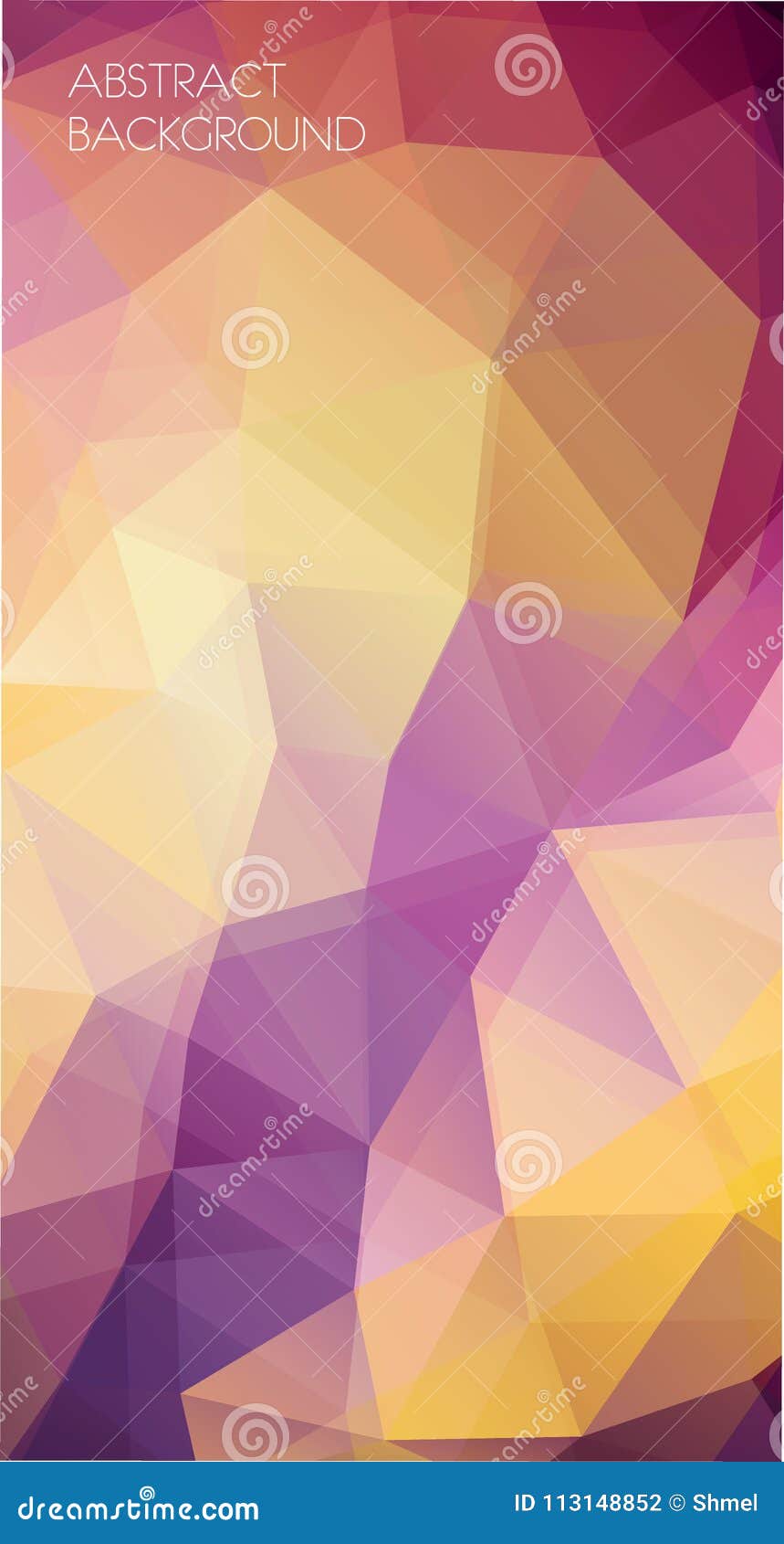 Vertical Flat Triangle Background. Stock Vector - Illustration of ...