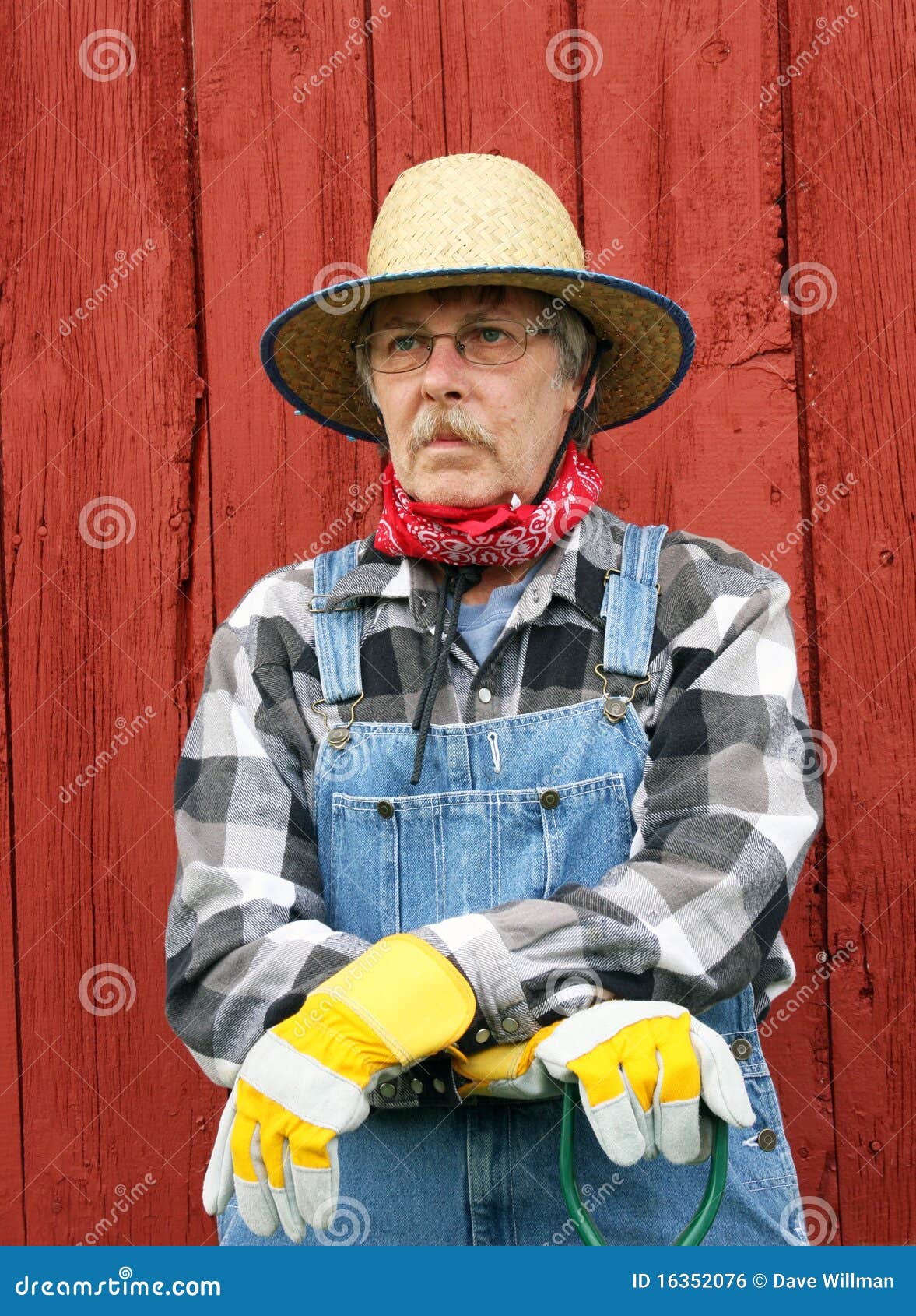 Vertical Portrait of Farm Hand Stock Photo - Image of gloves ...