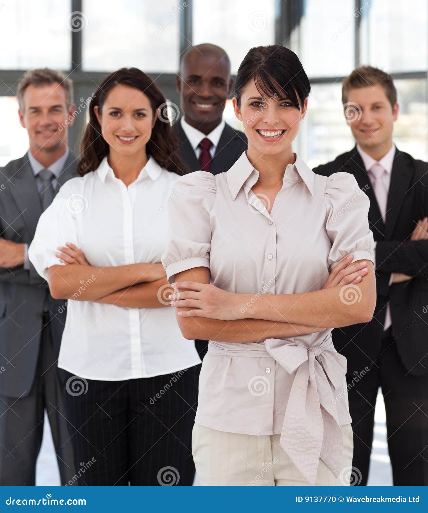 Vertical Portrait of a Female Business Leader Stock Photo - Image of ...