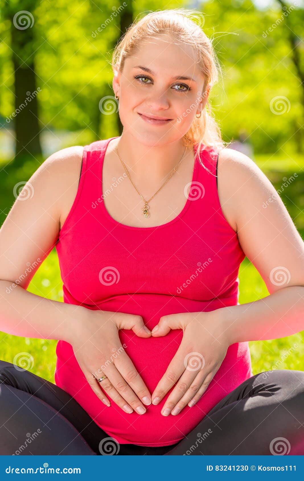 Vertical Portrait of a Happy Expectant Mother Stock Photo - Image of ...