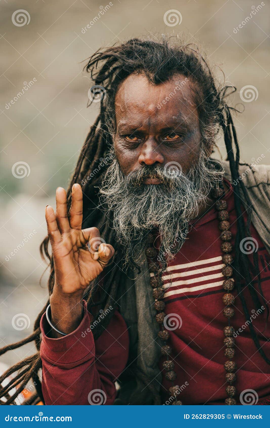Vertical Portrait of a Pilgrim Giving Blessings Outside the Muktinath ... Vertical Portrait of a Pilgrim Giving Blessings Outside the Muktinath ...