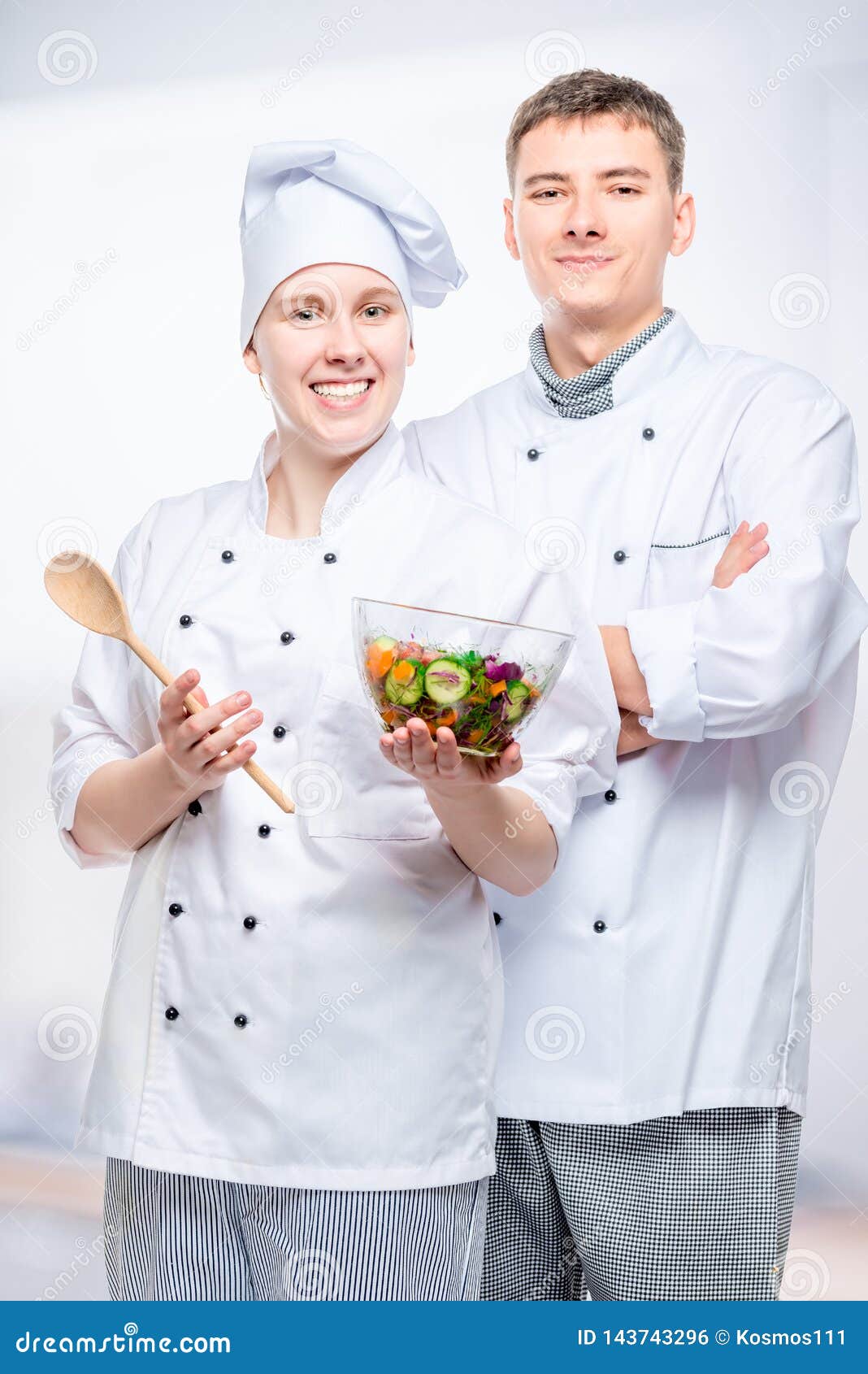 Vertical Portrait of Successful Chefs Stock Photo - Image of people ...