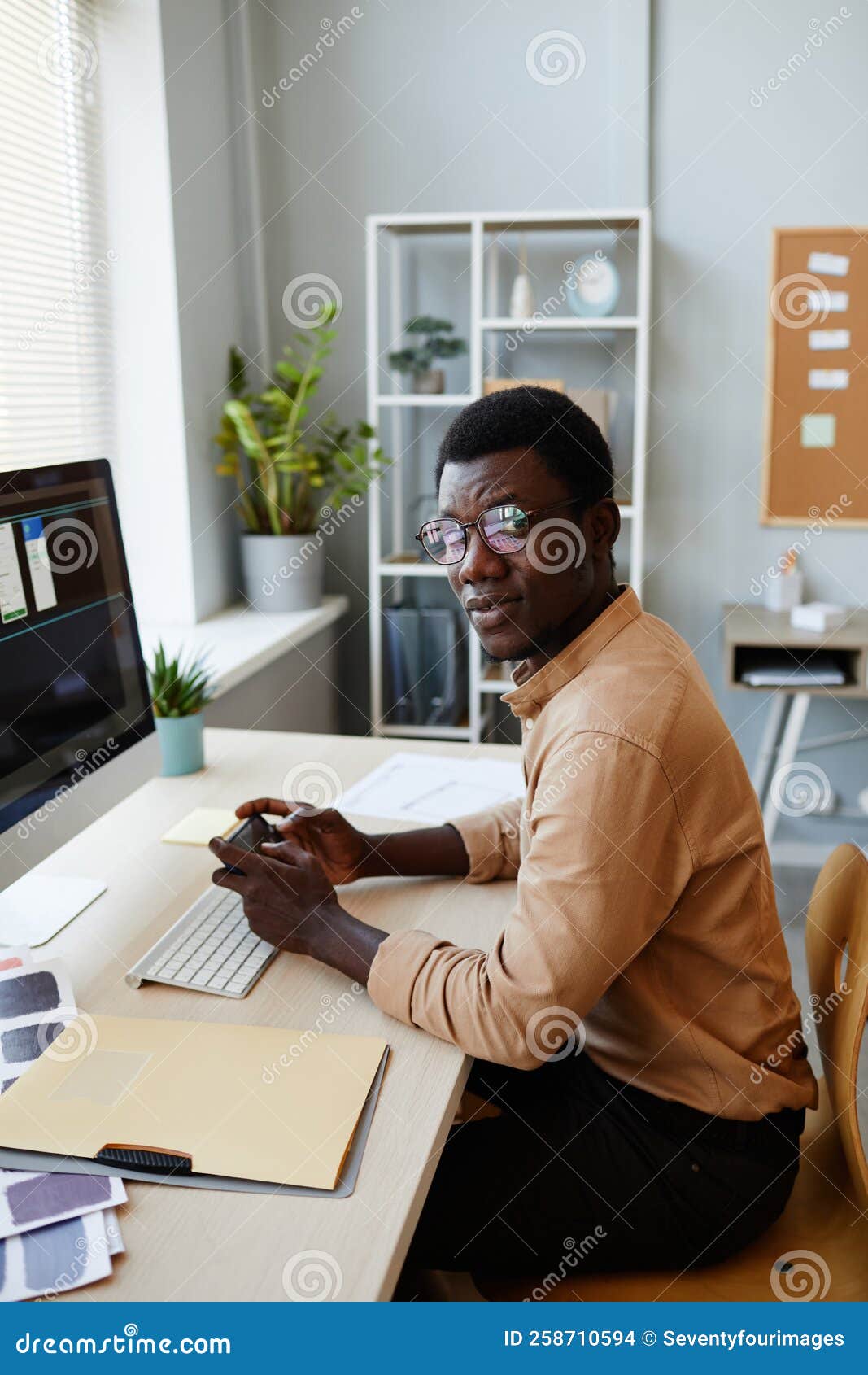 UX Developer at Workplace stock photo. Image of table - 258710594