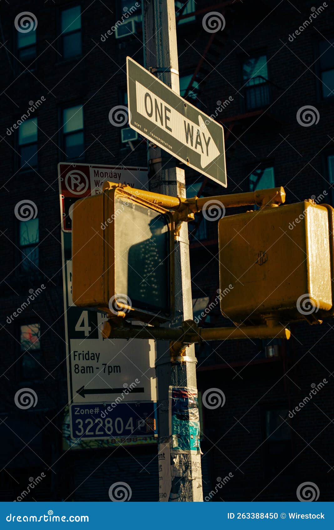 Vertical of a Post with Direction Signs during Sunset Editorial Image ...