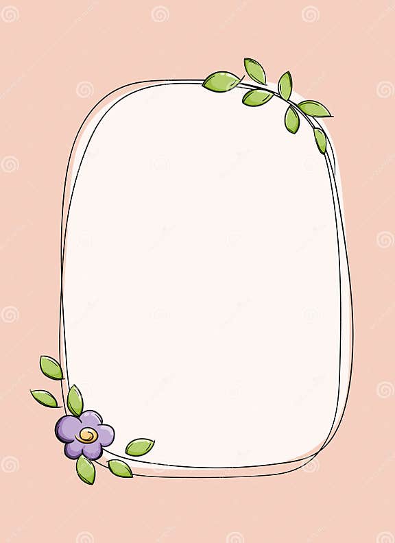 Vertical Postcard Template in a Minimalist Style with a Frame, Place ...