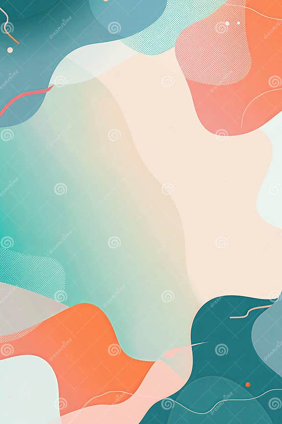 Vertical Poster Background Design in Flat Minimalistic Style, Gradient ...