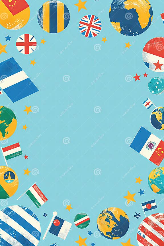 Vertical Poster Background Design in Flat Minimalistic Style, Solid ...