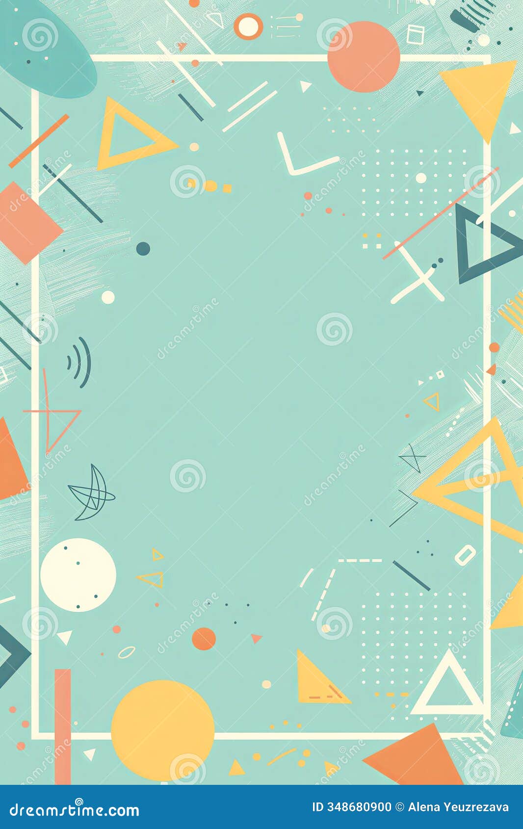 Vertical Poster Background Design in Flat Minimalistic Style, Solid ...