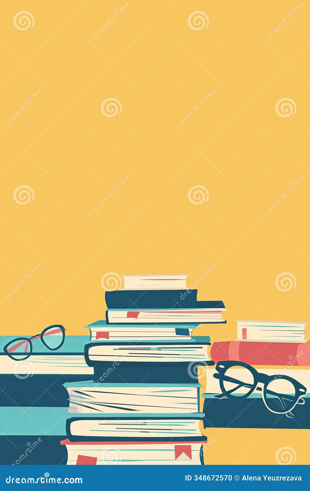 Vertical Poster Background Design in Flat Minimalistic Style, Solid ...