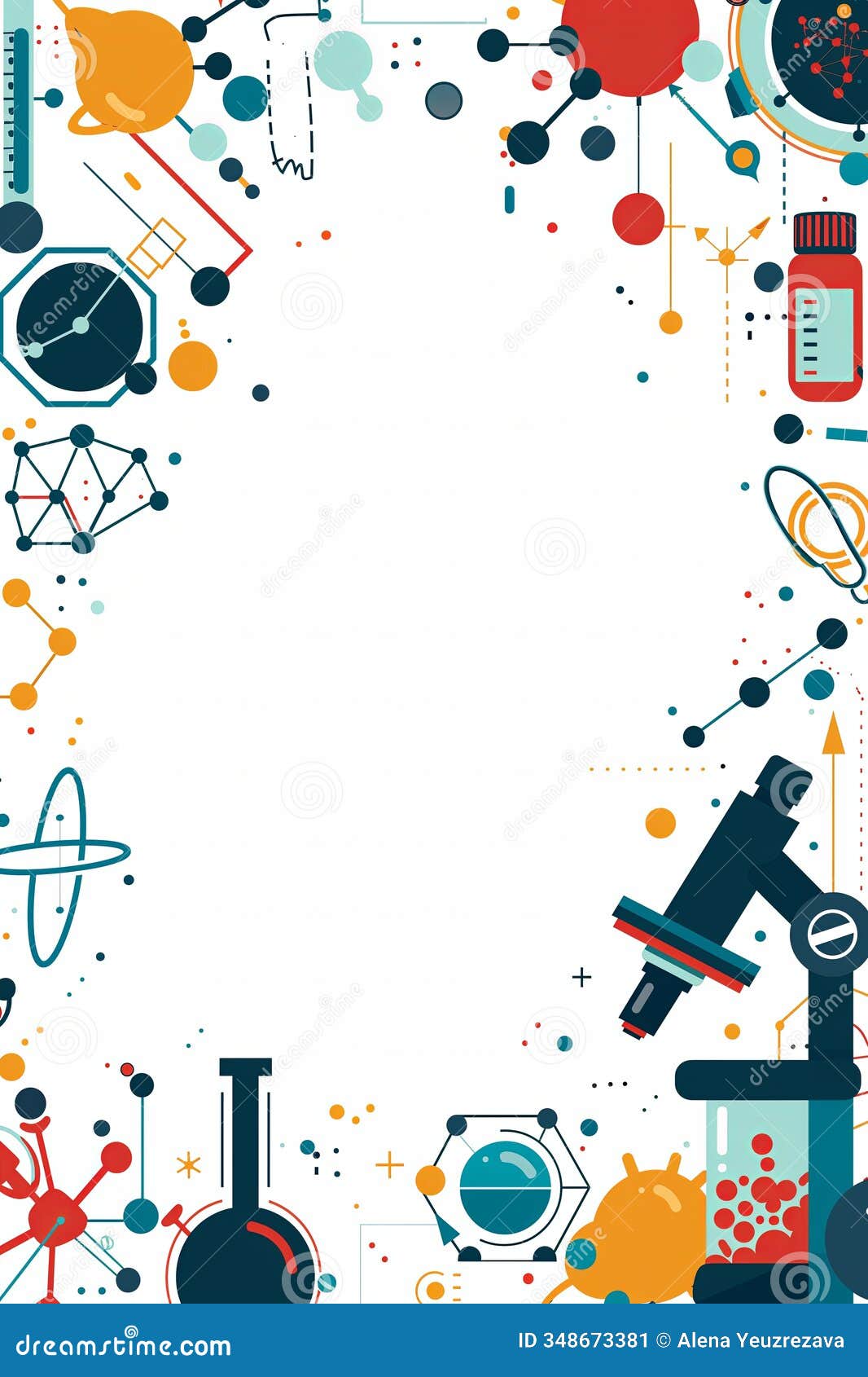 Vertical Poster Background Design in Flat Minimalistic Style, Solid ...