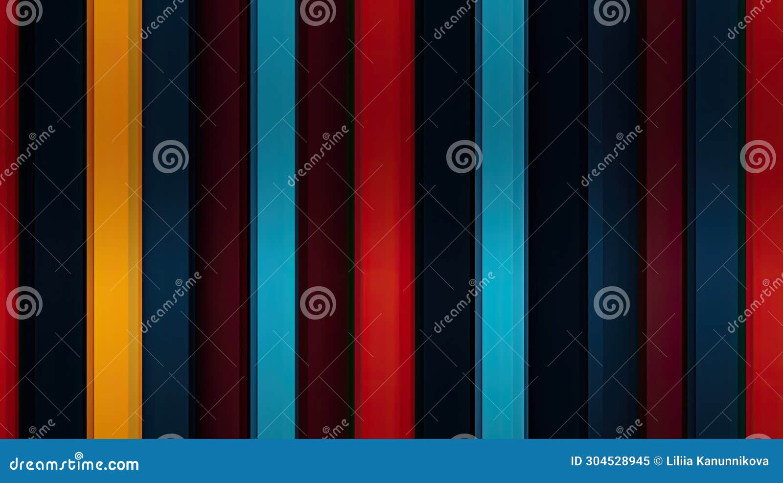 Vertical, Precise Lines in a Vibrant Color Palette of Blue, Red, or ...