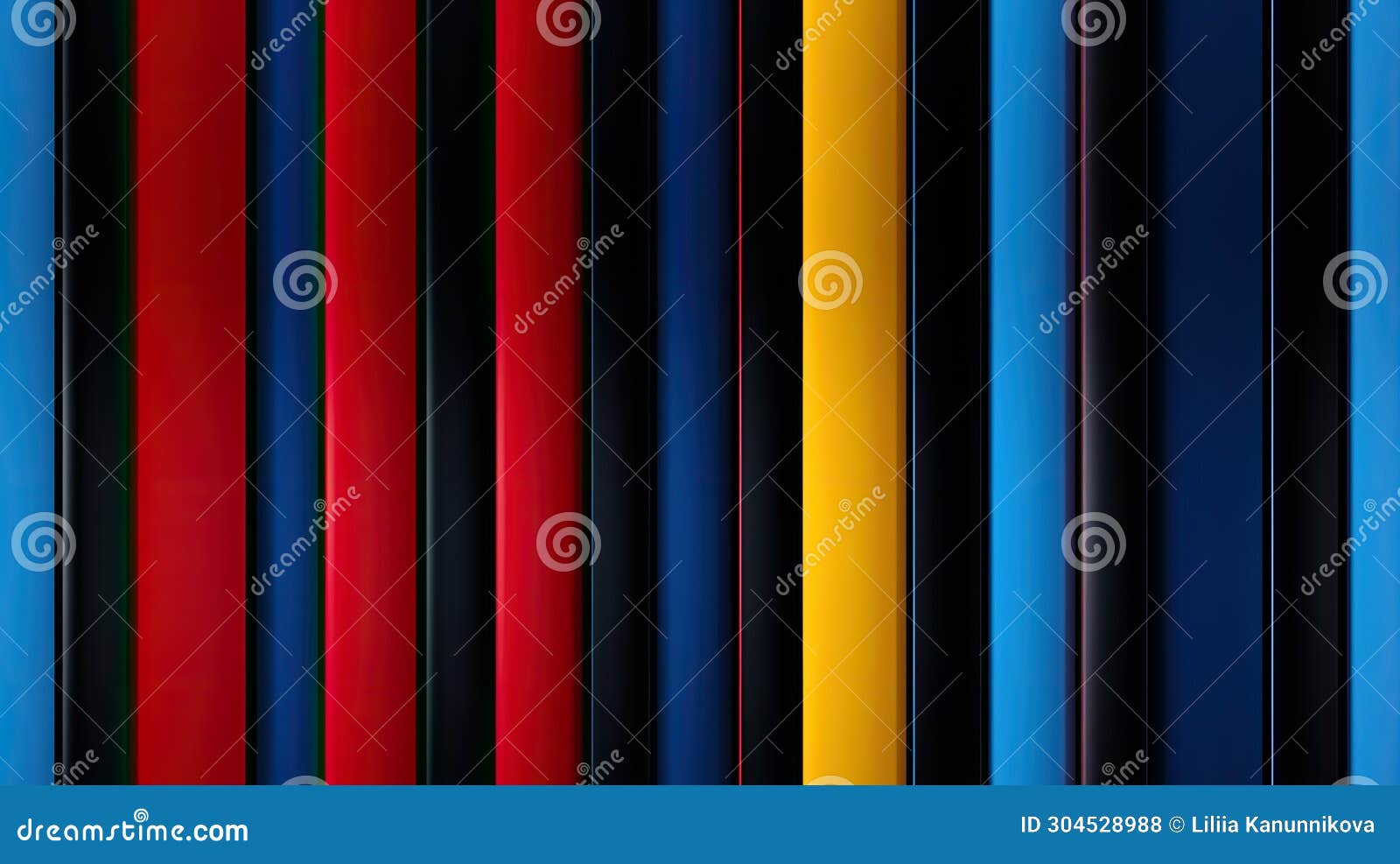 Vertical, Precise Lines in a Vibrant Color Palette of Blue, Red, or ...