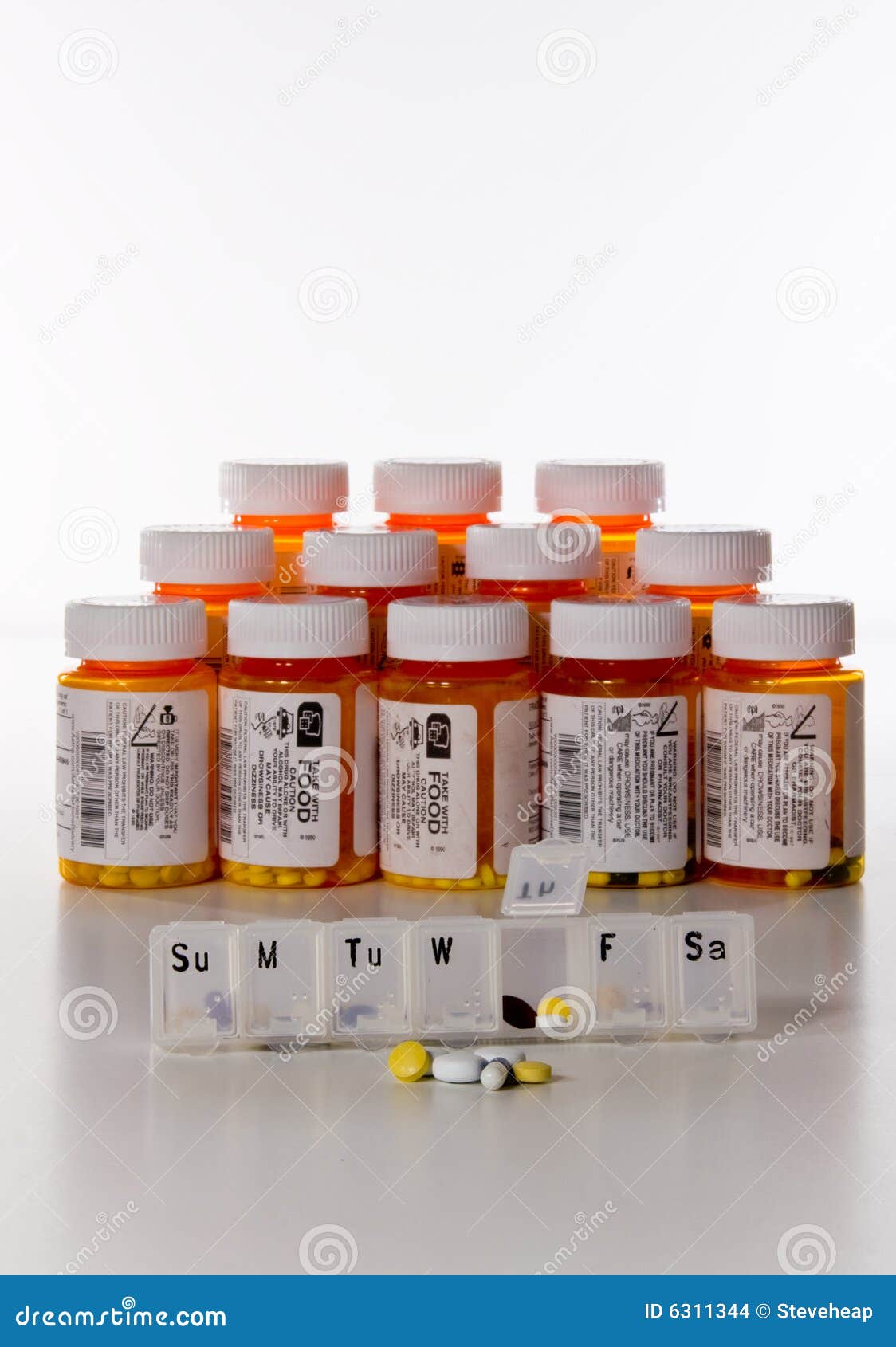 Vertical Prescription Drugs Stock Photo - Image of pills, drugs: 6311344
