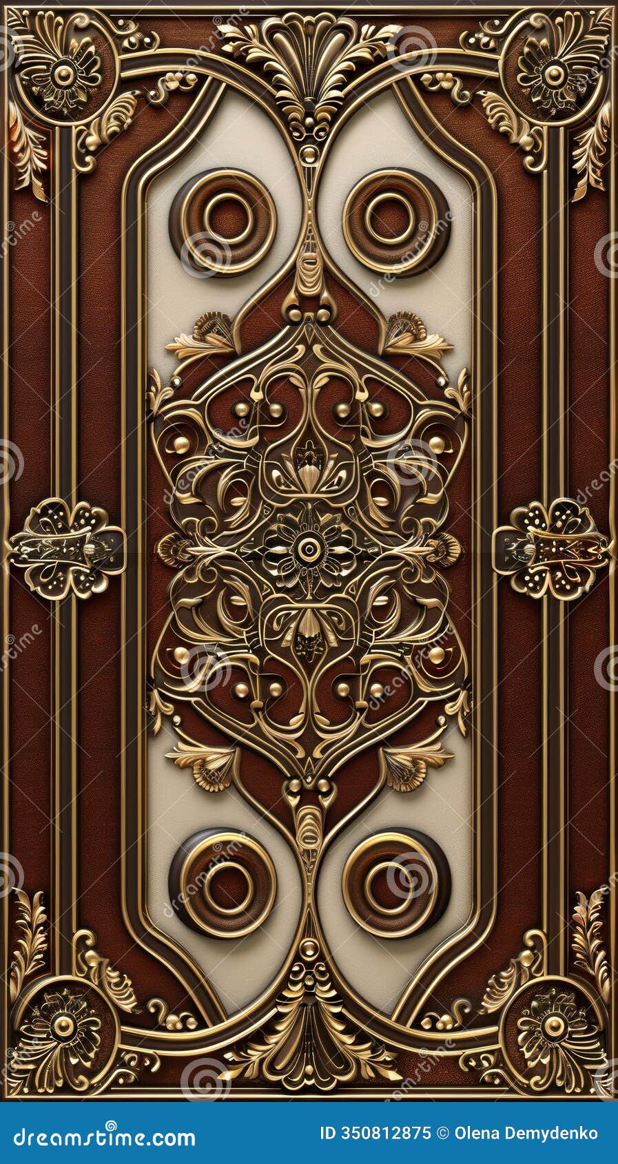 Vertical Price Frame Features an Elaborate Design with Ornate Elements ...