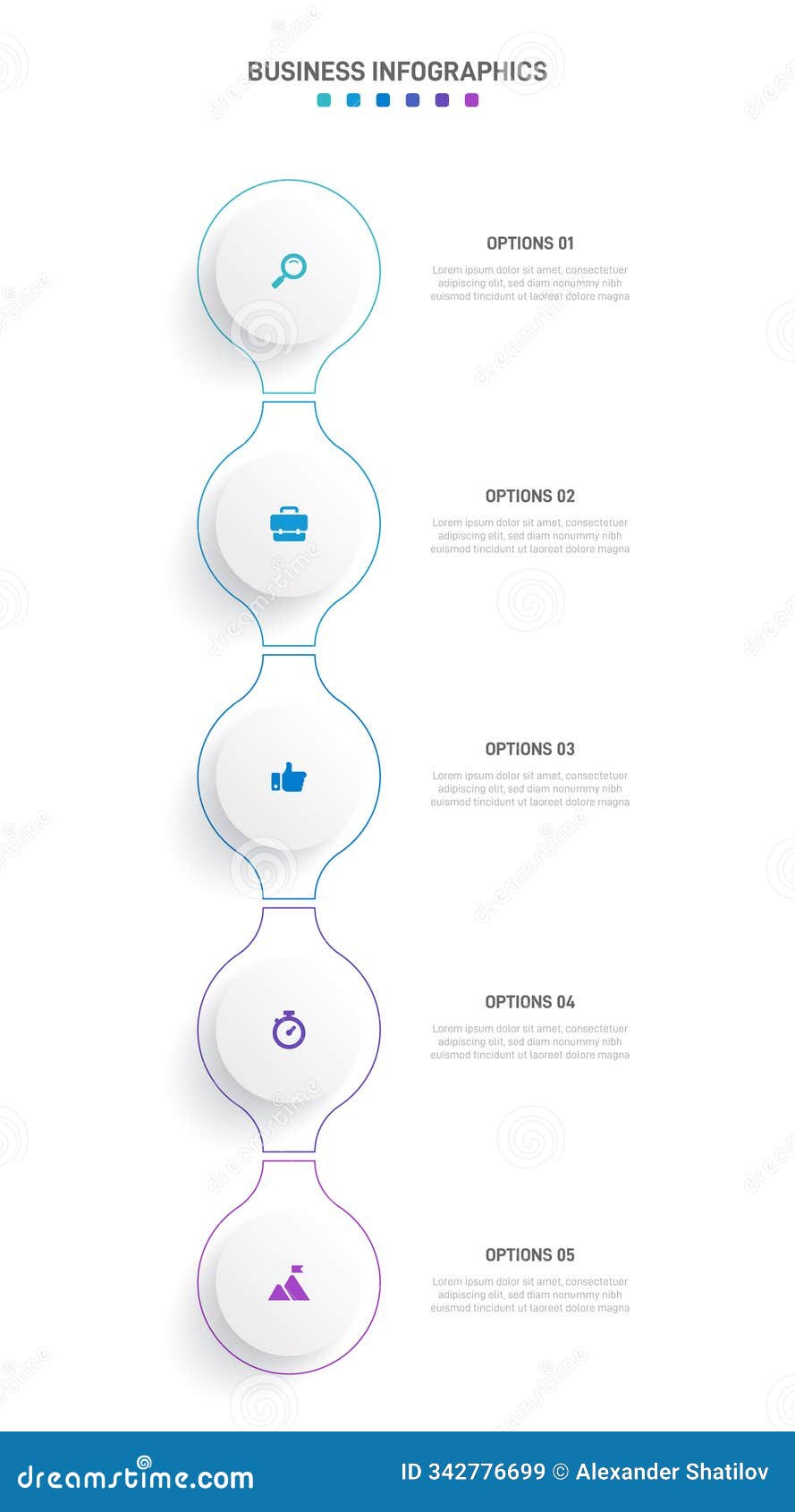 Vertical Progress, Level Indicators. Symbols To Show Progression ...