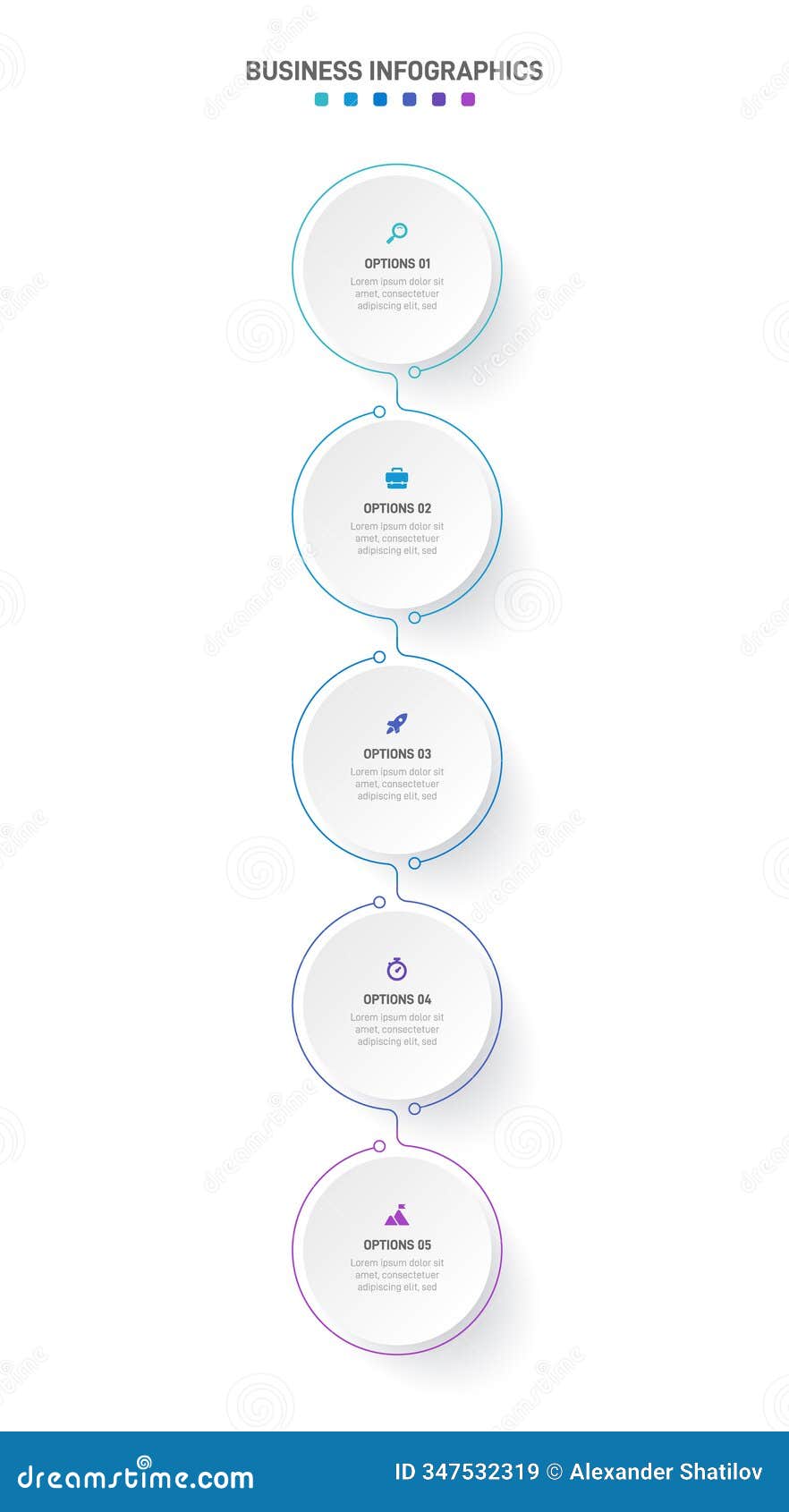Vertical Progress Bar Featuring 5 Arrow-shaped Elements, Symbolizing ...
