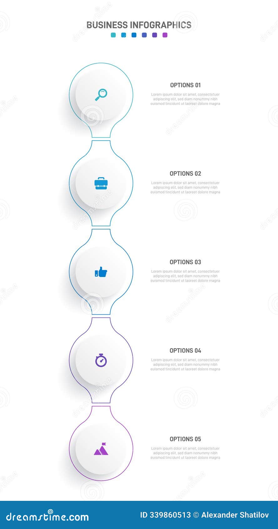 Vertical Progress, Level Indicators. Symbols To Show Progression ...