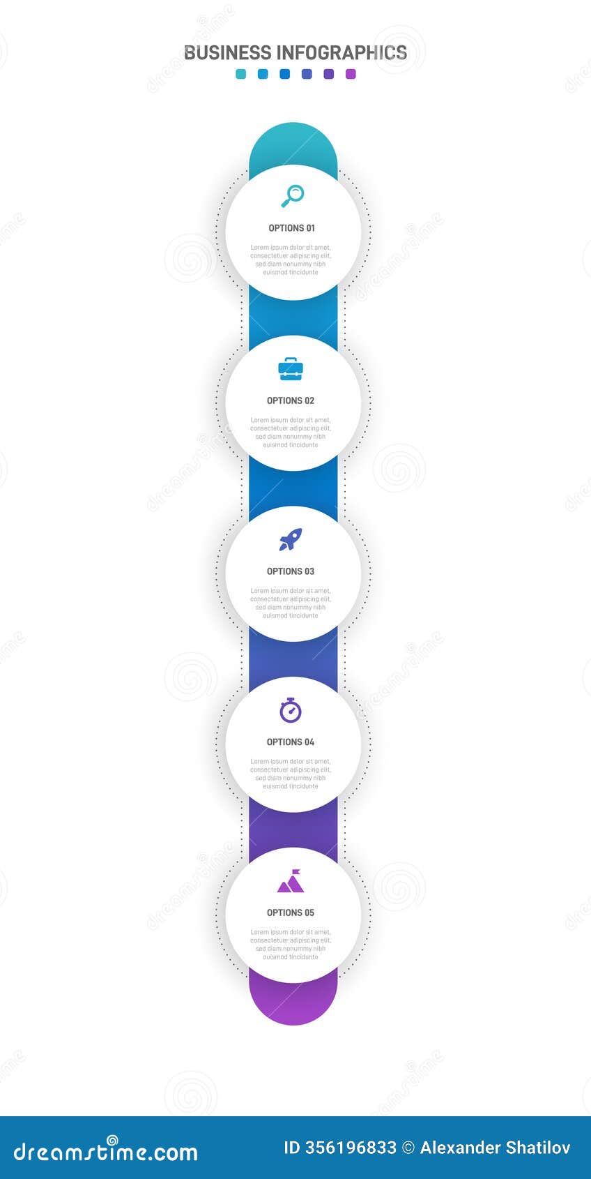 Vertical Progress Bar Featuring 5 Arrow-shaped Elements, Symbolizing ...