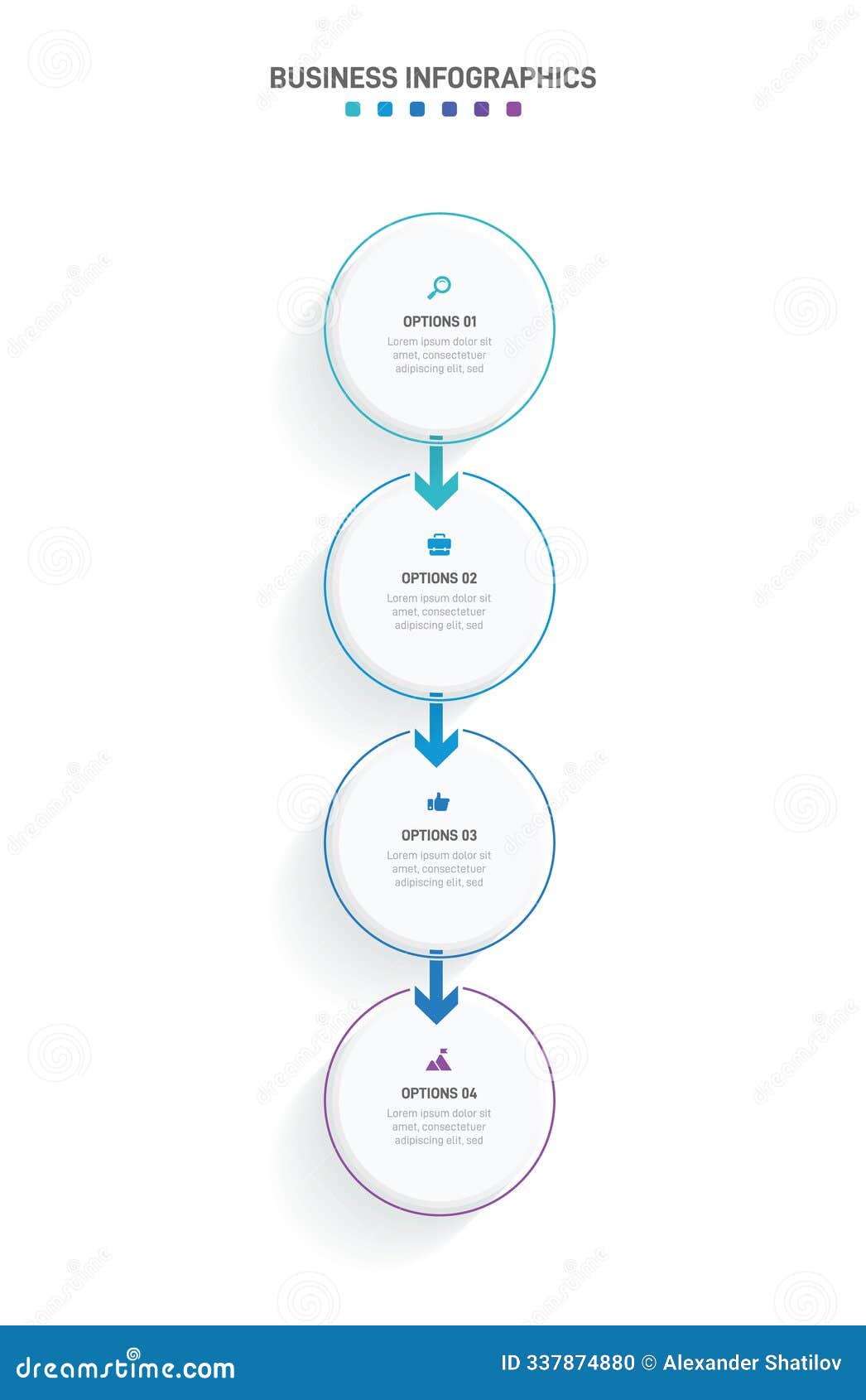 Vertical Progress Bar Featuring 6 Arrow-shaped Elements, Symbolizing ...