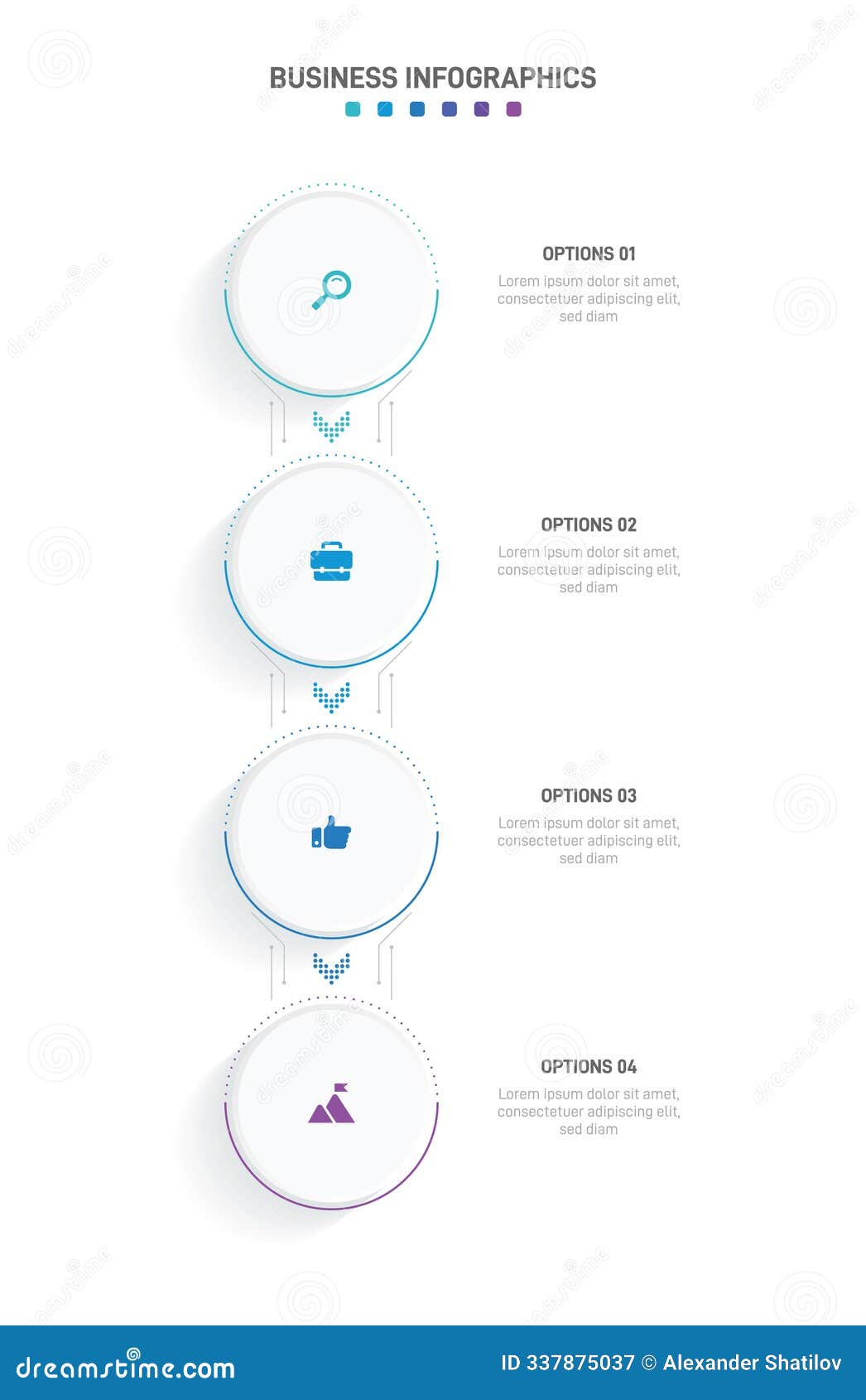 Vertical Progress Bar Featuring 6 Arrow-shaped Elements, Symbolizing ...