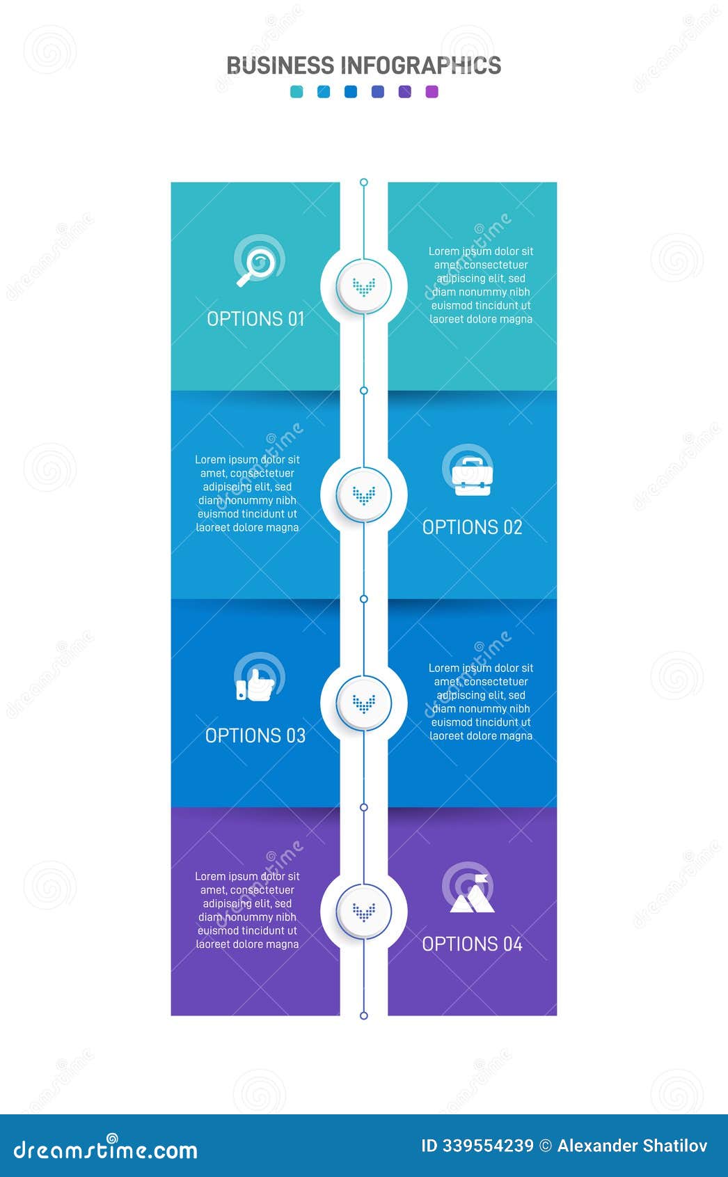Vertical Progress Bar Featuring 4 Arrow-shaped Elements, Symbolizing ...