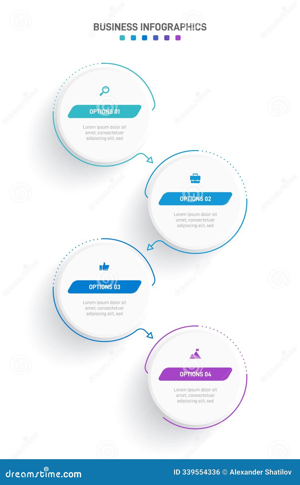 Vertical Progress Bar Featuring 6 Arrow-shaped Elements, Symbolizing ...