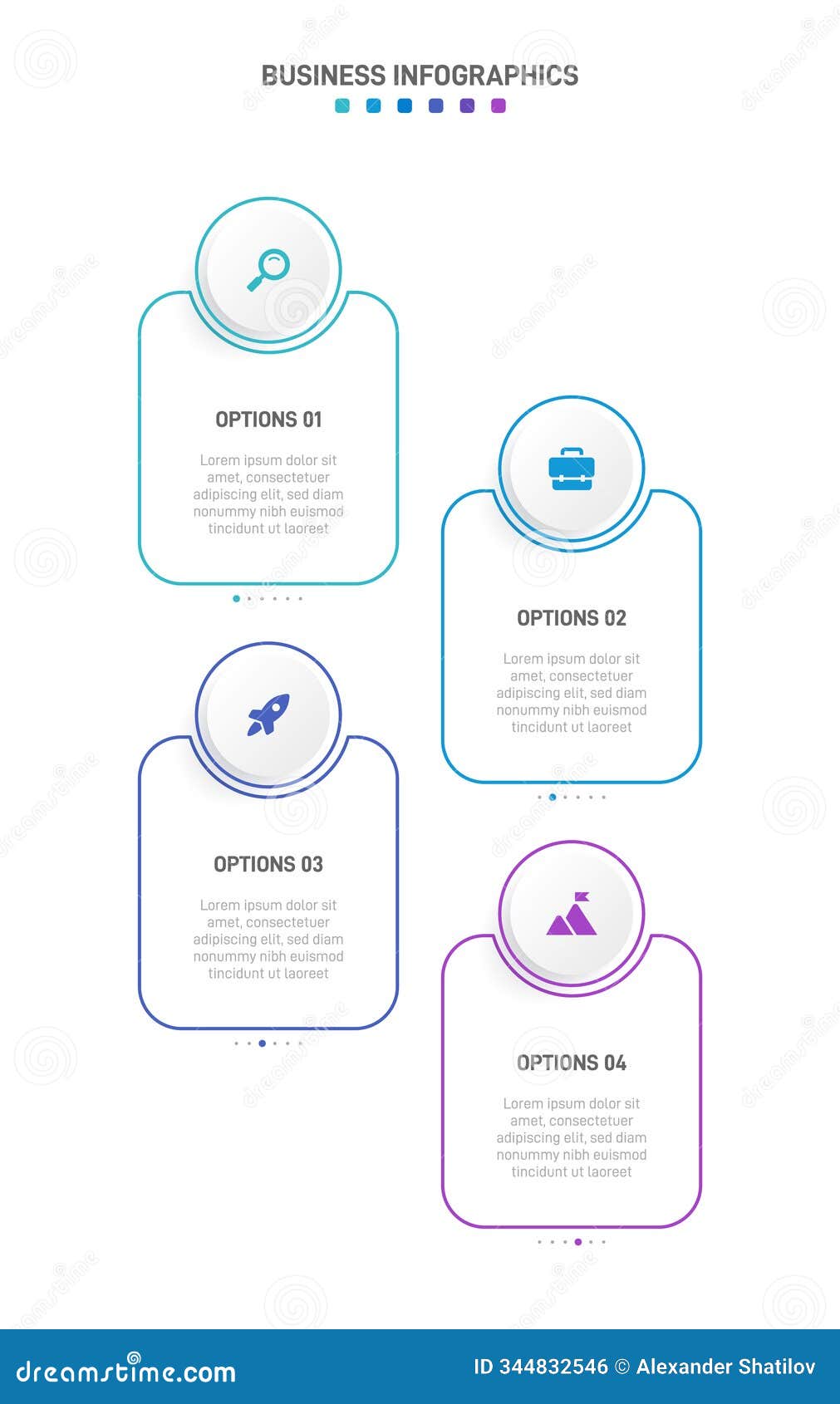 Vertical Progress, Level Indicators. Symbols To Show Progression ...