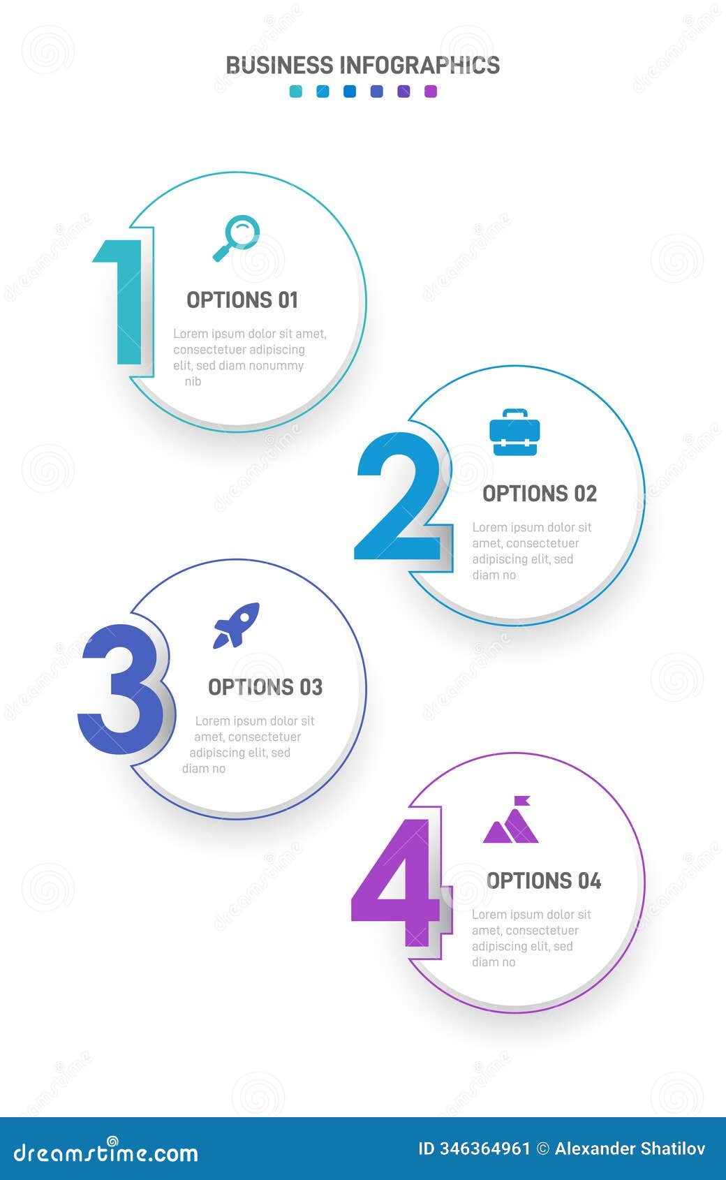 Vertical Progress Bar Featuring 4 Arrow-shaped Elements, Symbolizing ...