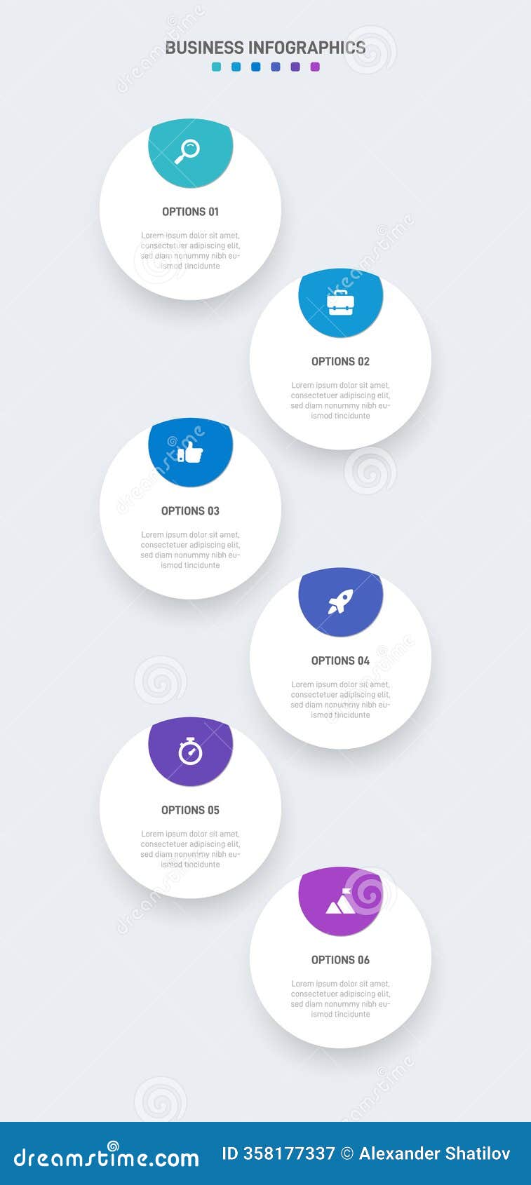 Vertical Progress Bar Featuring 6 Arrow-shaped Elements, Symbolizing ...