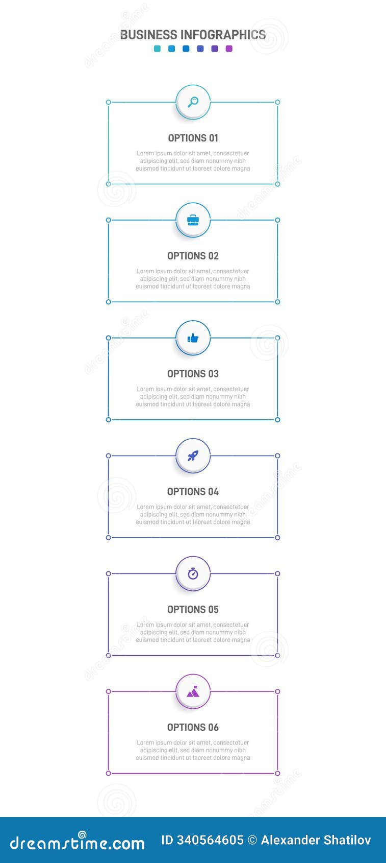 Vertical Progress Bar Featuring 6 Arrow-shaped Elements, Symbolizing ...