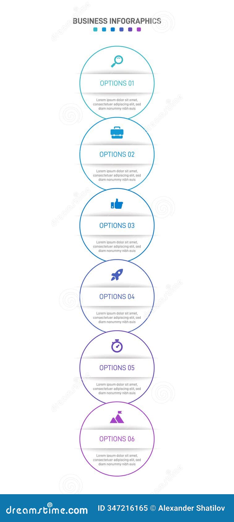 Vertical Progress Bar Featuring 6 Arrow-shaped Elements, Symbolizing ...