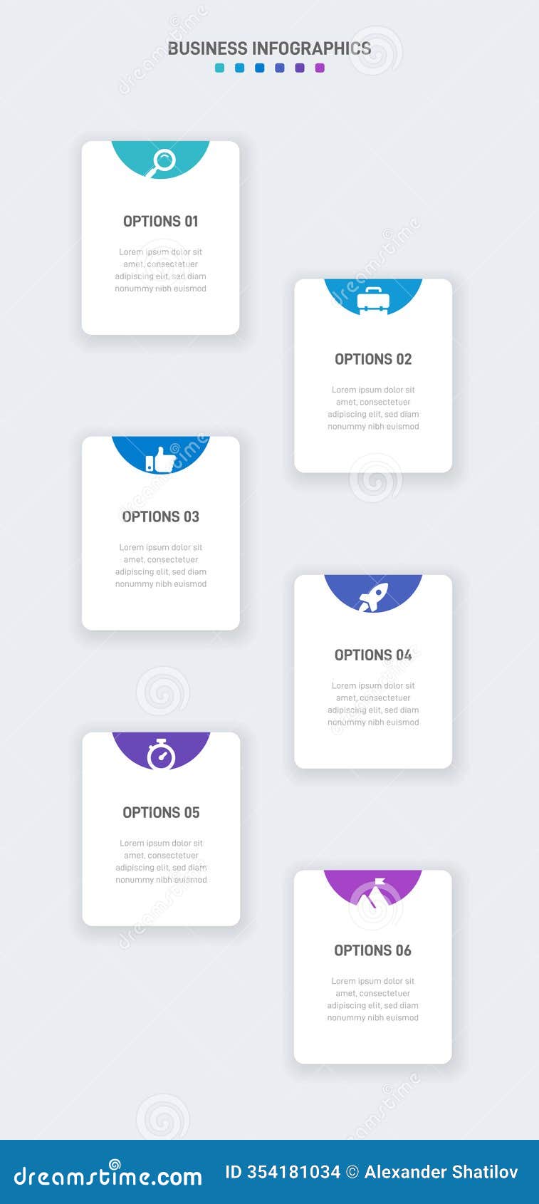 Vertical Progress Bar Featuring 6 Arrow-shaped Elements, Symbolizing ...