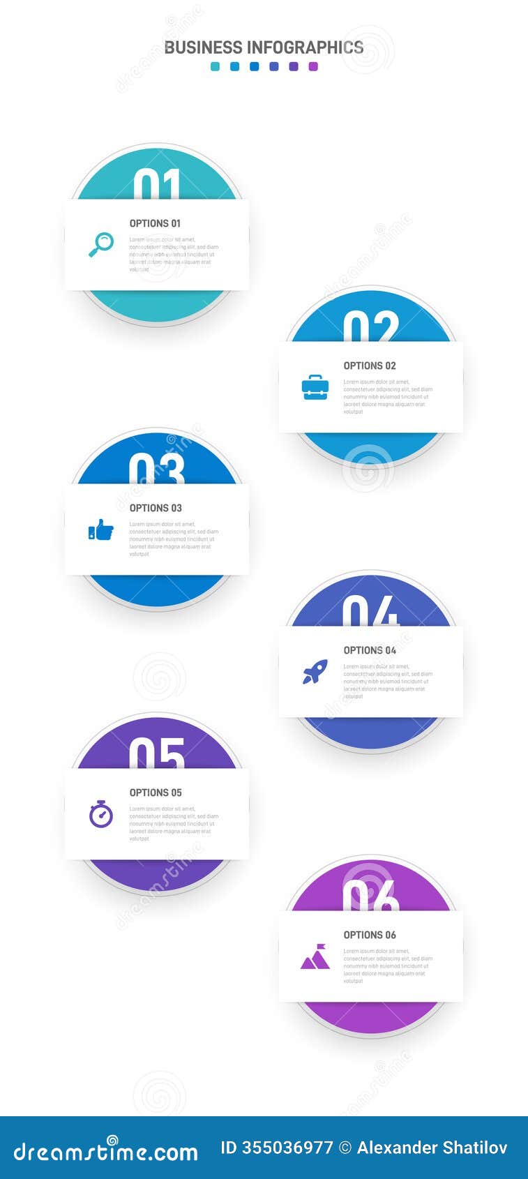 Vertical Progress Bar Featuring 6 Arrow-shaped Elements, Symbolizing ...