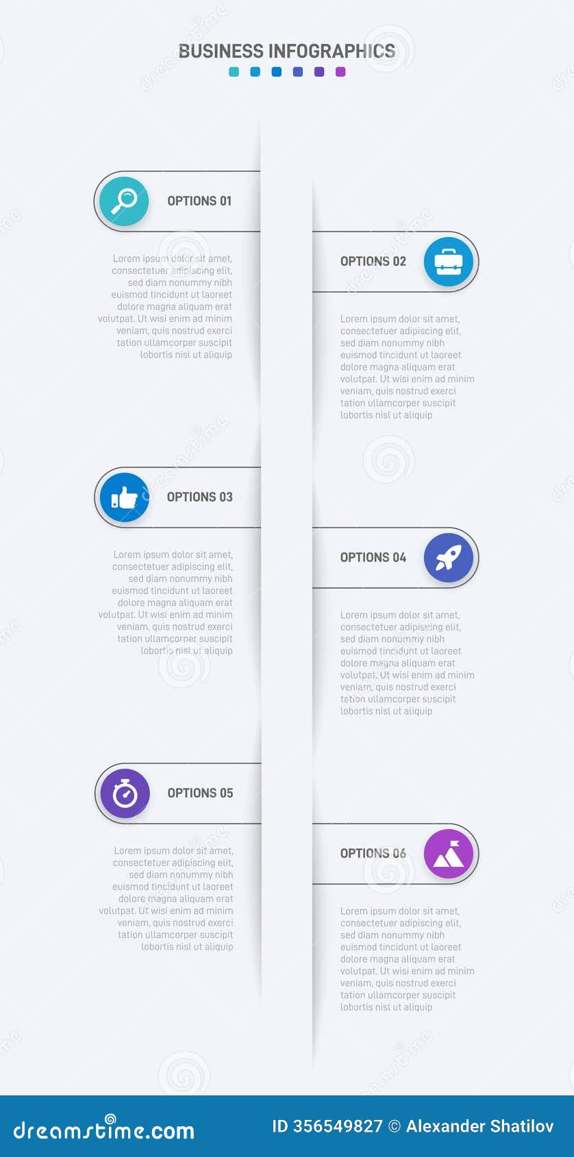 Vertical Progress Bar Featuring 6 Arrow-shaped Elements, Symbolizing ...