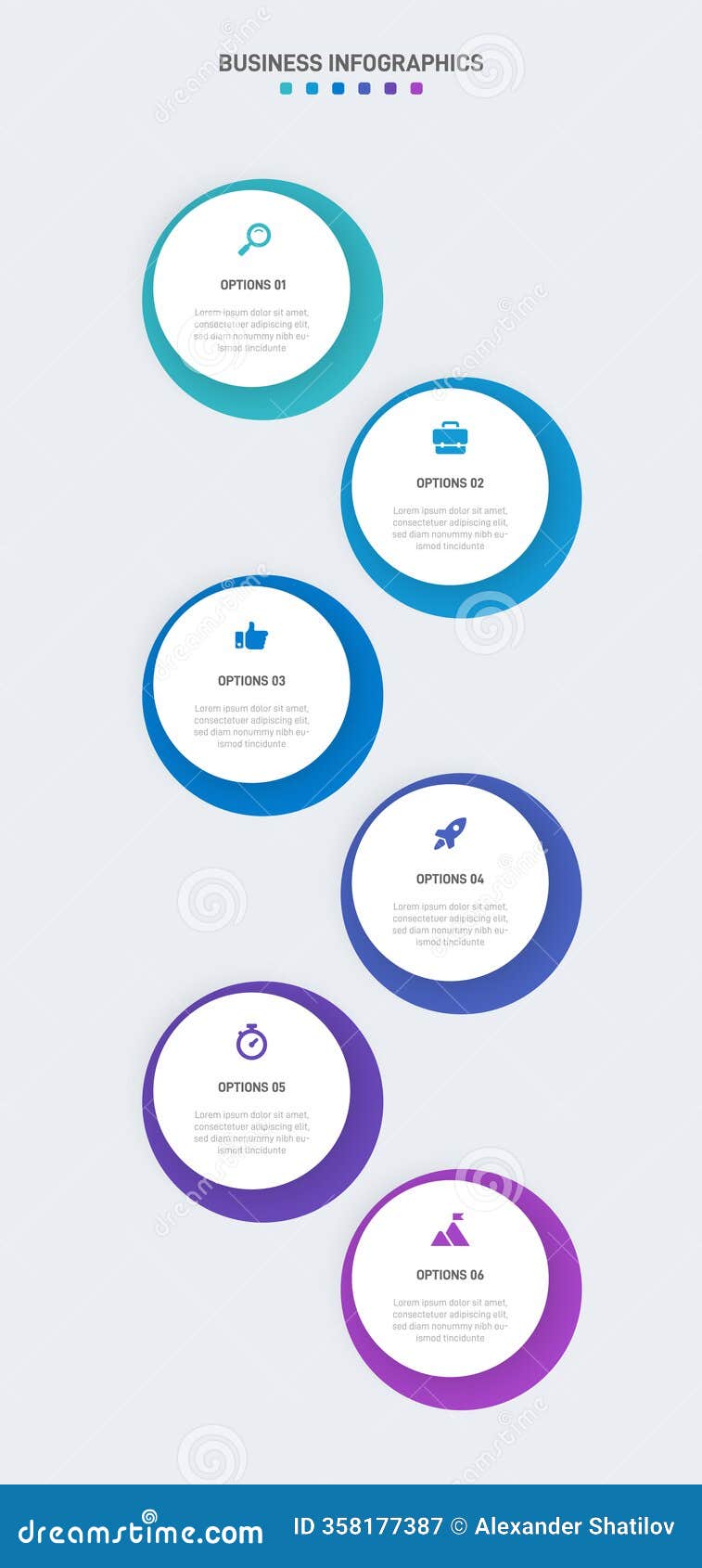 Vertical Progress Bar Featuring 6 Arrow-shaped Elements, Symbolizing ...