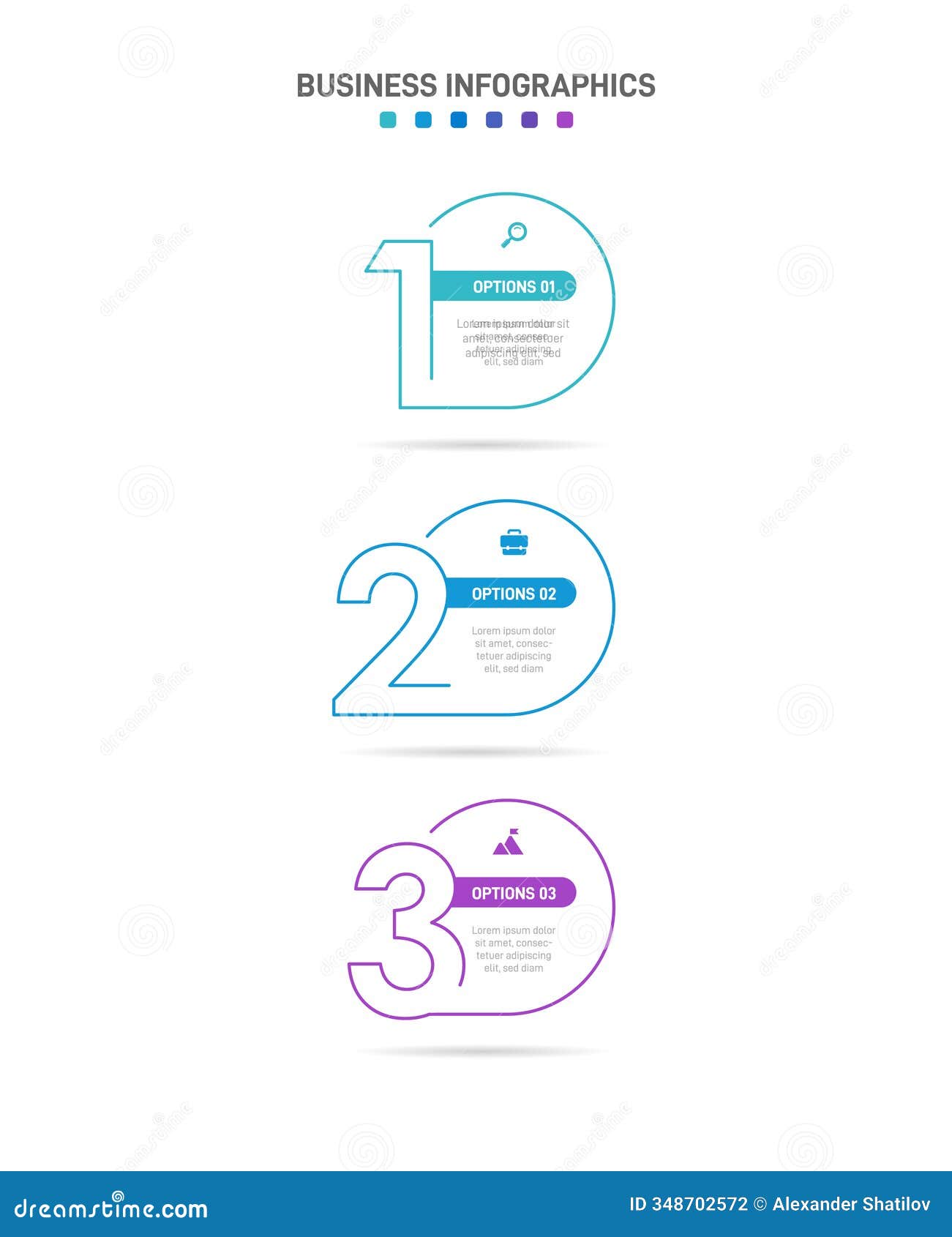 Vertical Progress Bar Featuring 3 Arrow-shaped Elements, Symbolizing ...