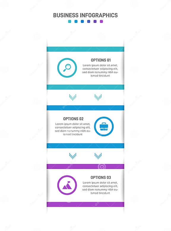 Vertical Progress Bar Featuring 3 Arrow-shaped Elements, Symbolizing ...