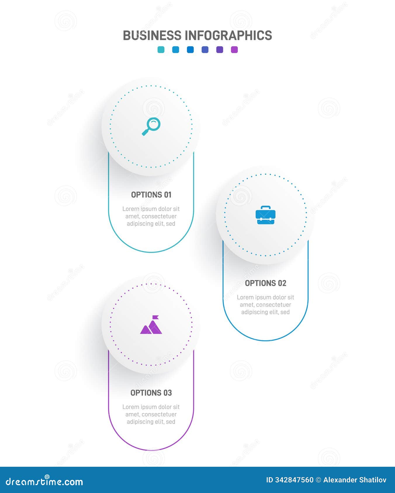 Vertical Progress Bar Featuring 3 Arrow-shaped Elements, Symbolizing ...