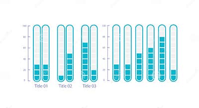 Vertical Progress Infographic Chart Design Template Set Stock Vector ...