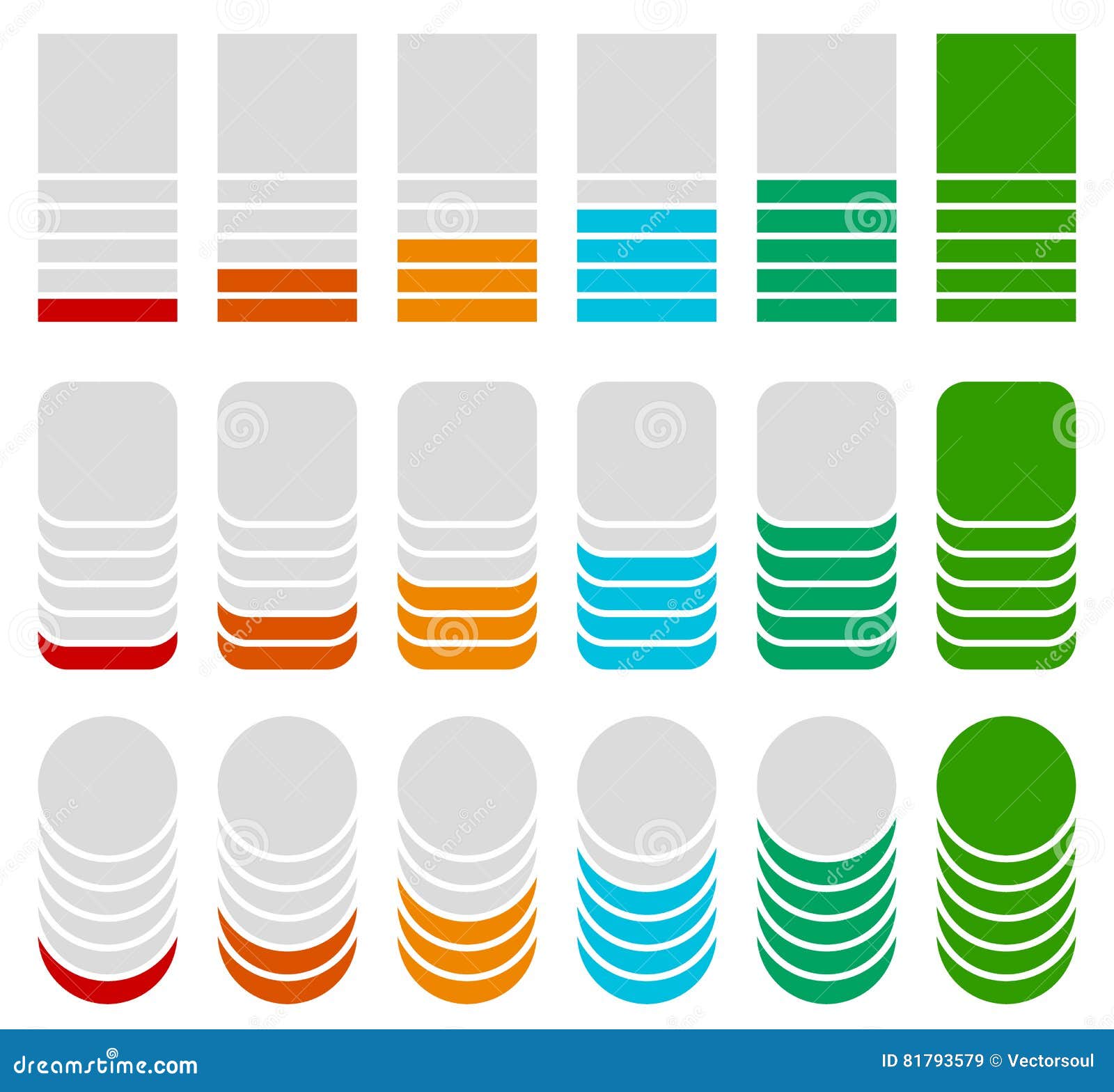 Vertical Progress, Step, Phase Indicators With 5 Steps. Vector ... Vertical Progress, Step, Phase Indicators With 5 Steps. Vector ...