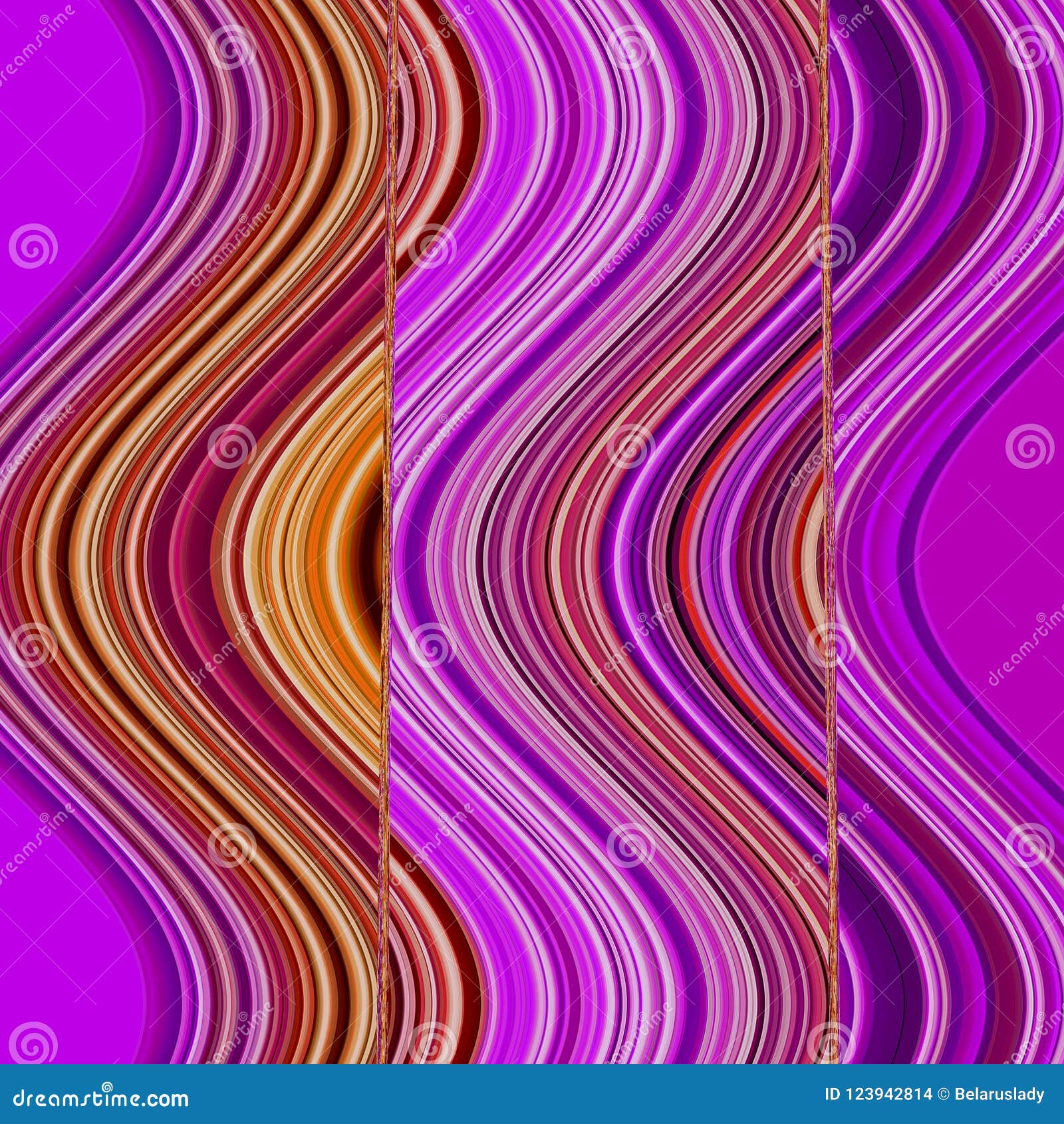 Vertical Purple Lines and Zigzag of Marble Pattern Stock Illustration ...