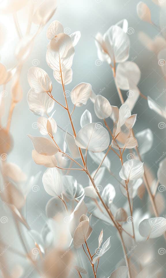 Vertical Quiet Background with Floral Theme Stock Illustration ...
