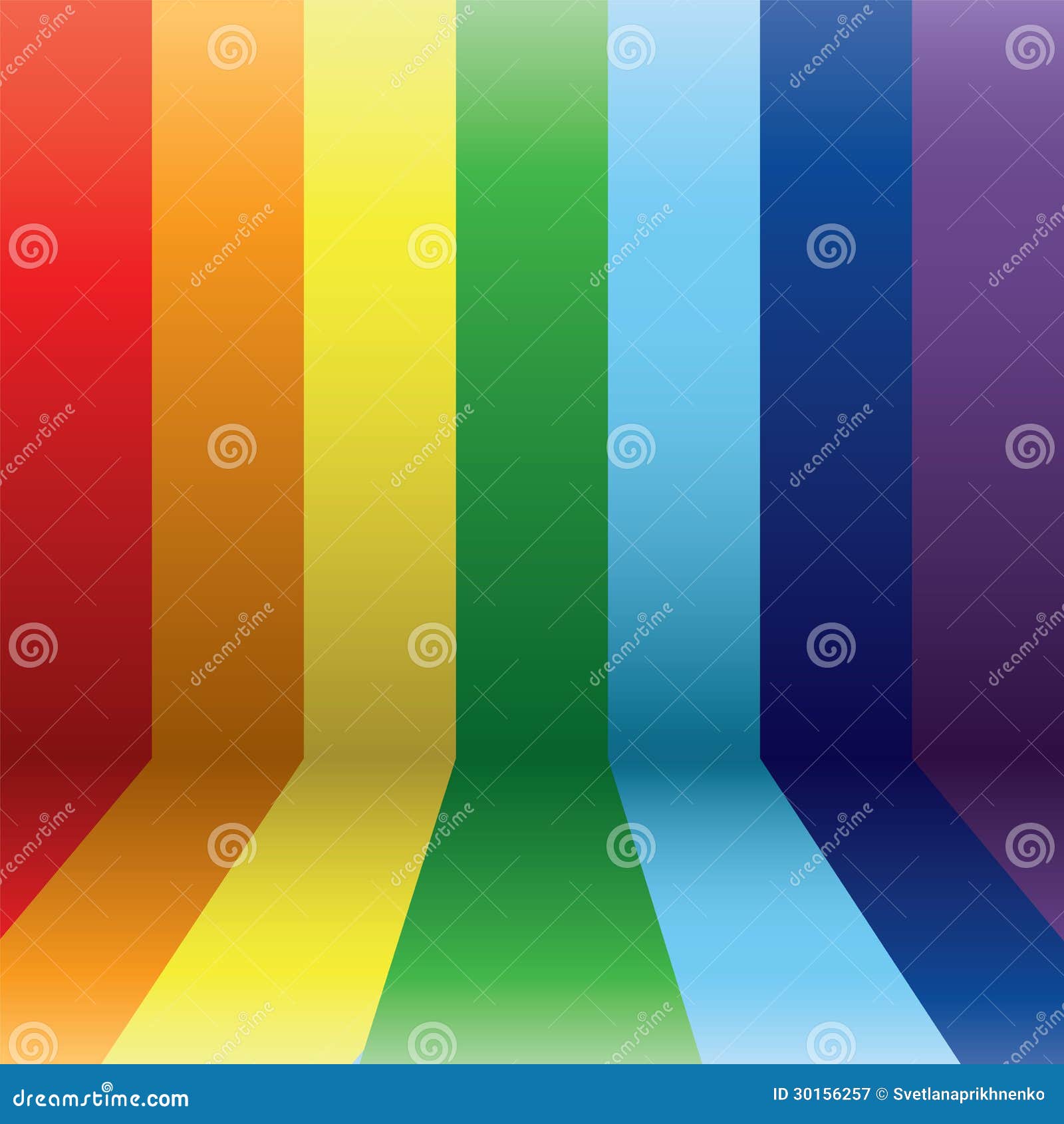 Vertical Rainbow Colored Stripey Pattern Stock Illustration ...