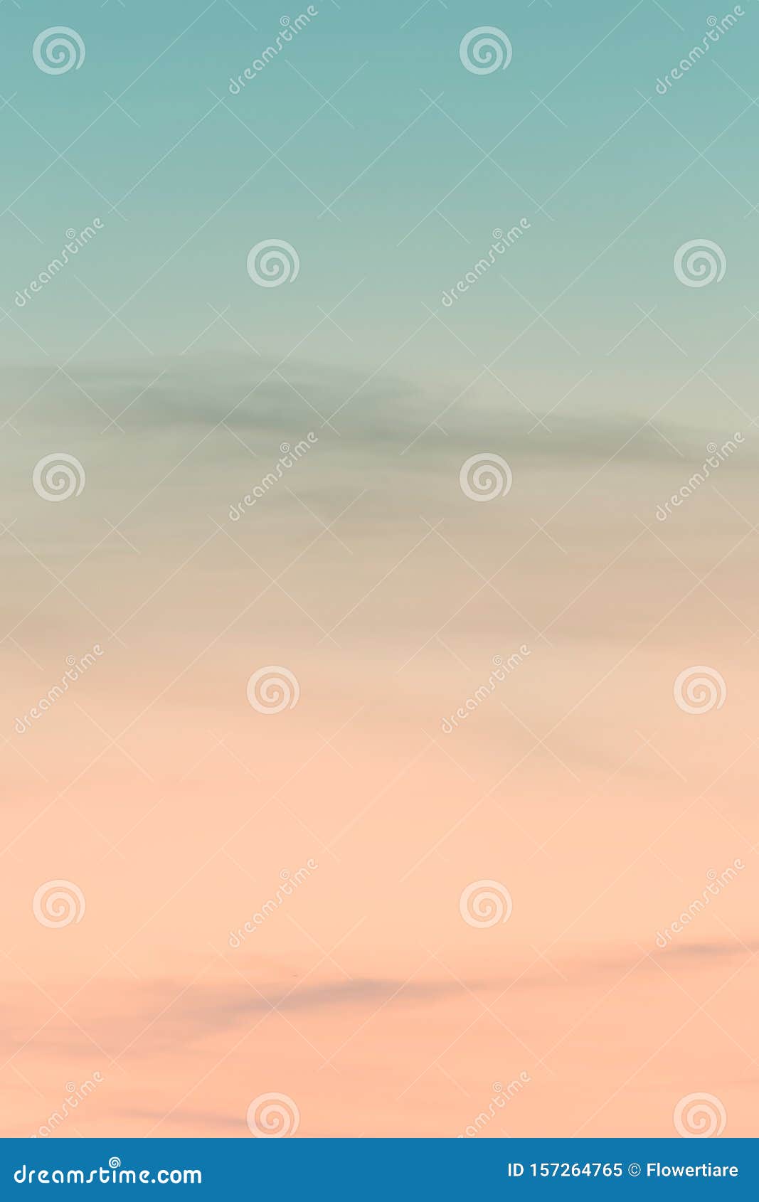 Vertical Ratio Size Of Sunset Background. Sky With Soft And Blur Pastel ...
