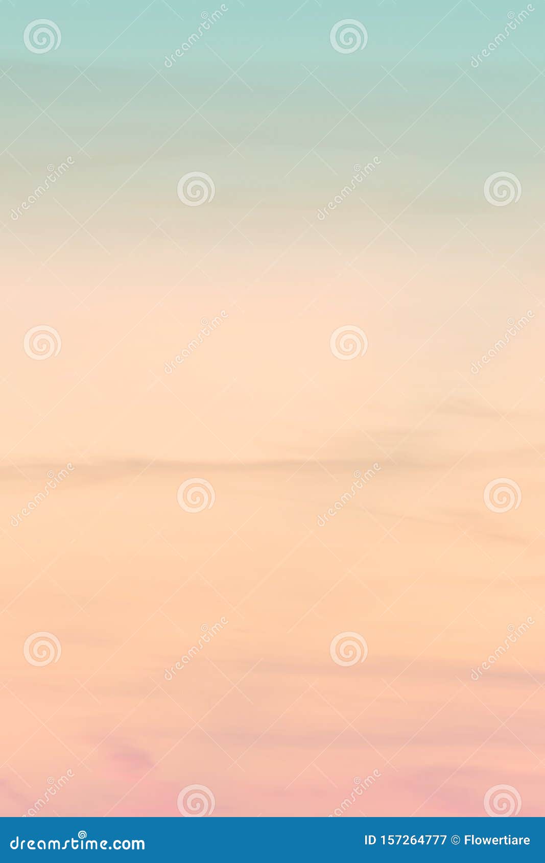 Vertical Ratio Size Of Sunset Background. Sky With Soft And Blur Pastel ...