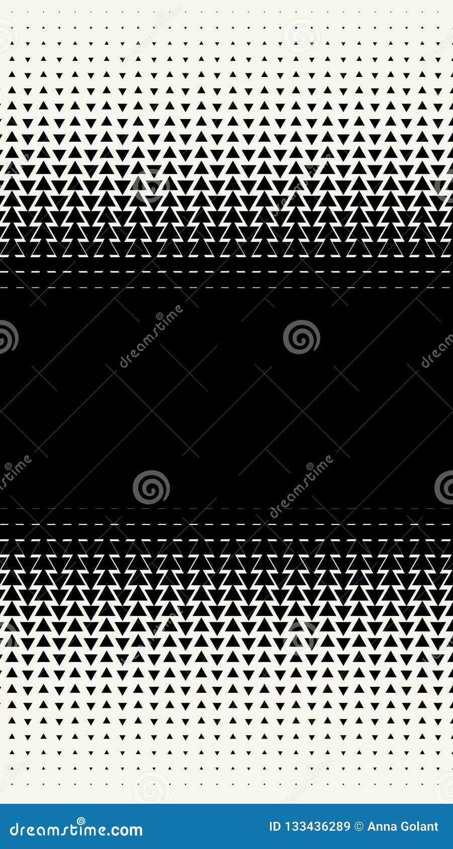 Vertical Rectangular Banner with Triangles. Geometric Pattern ...