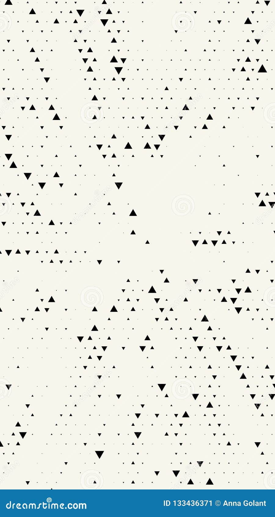 Vertical Rectangular Banner with Triangles. Geometric Pattern ...