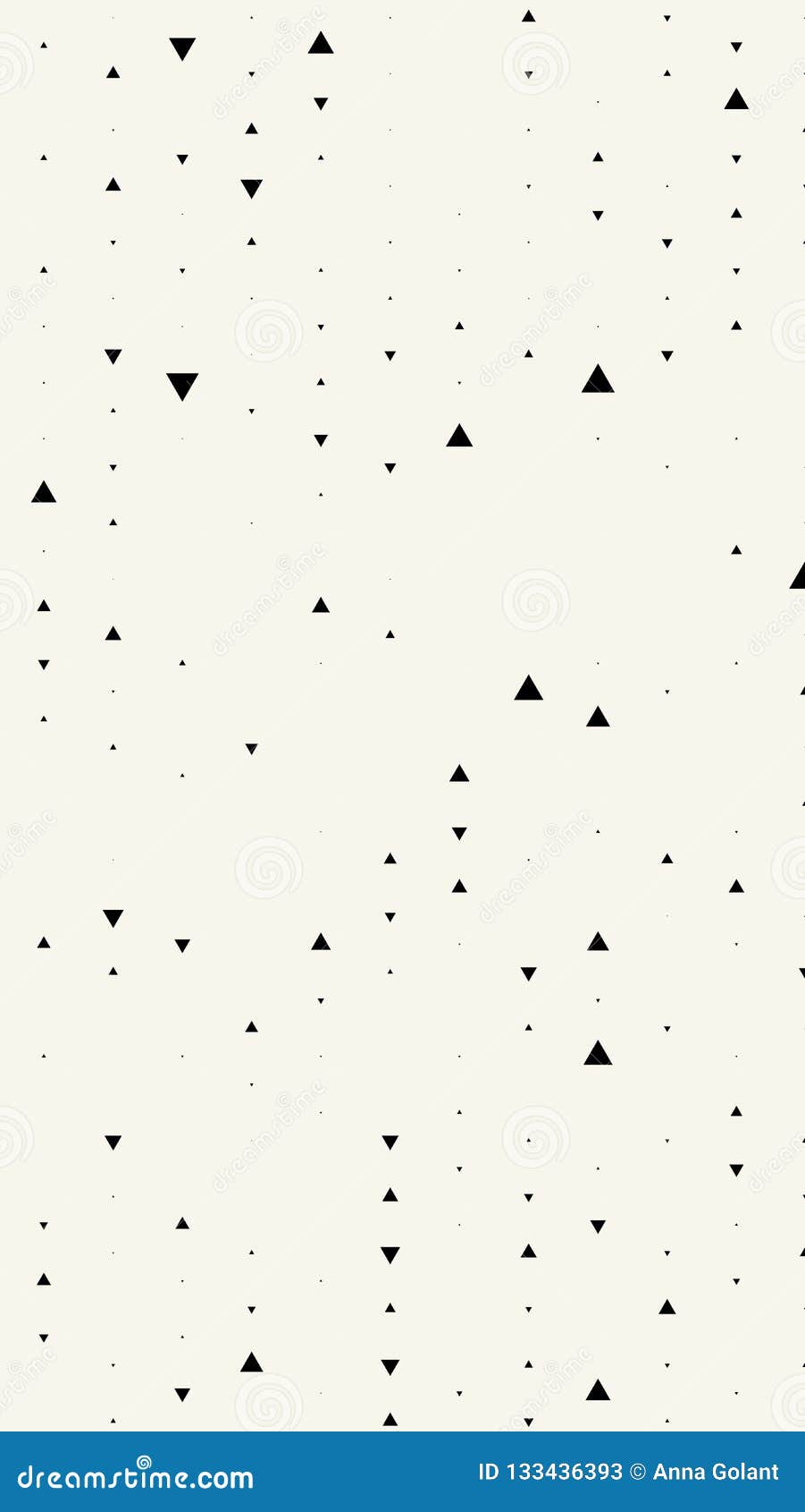 Vertical Rectangular Banner with Triangles. Geometric Pattern ...